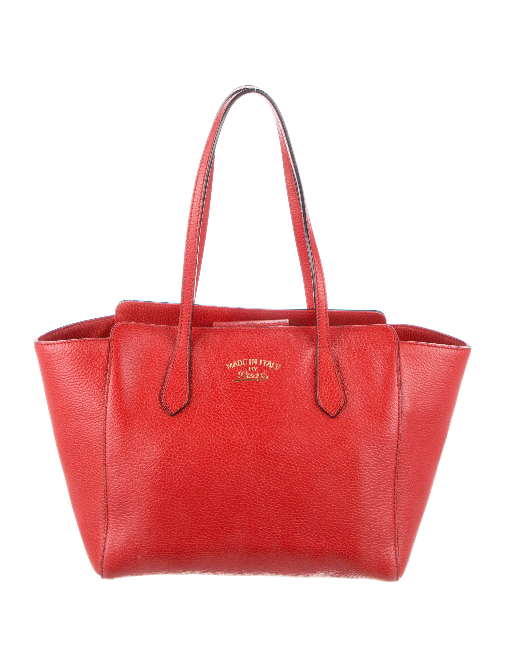 Gucci Swing Leather Tote - Red Totes, Handbags - GUC1081555 | The RealReal