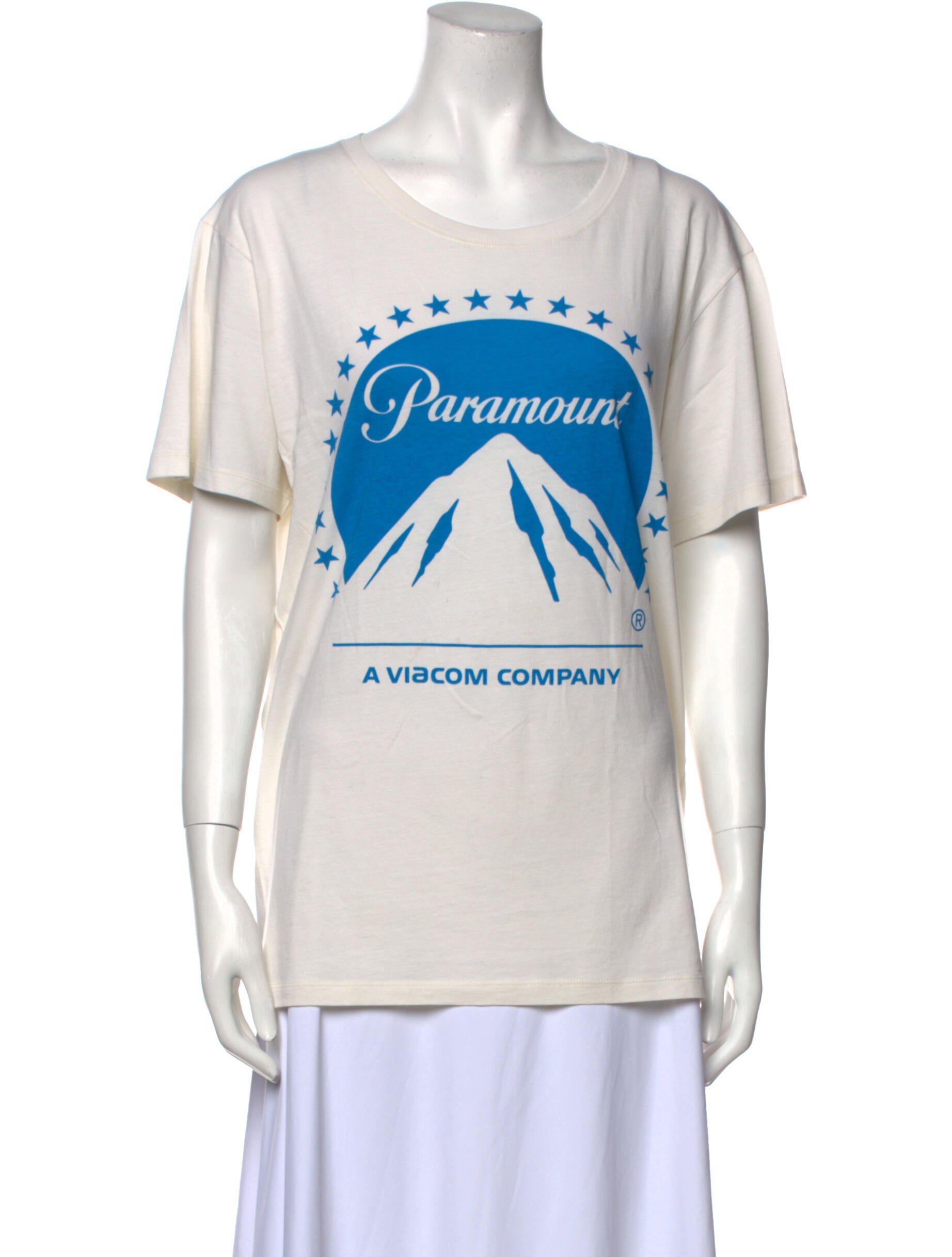 Gucci Paramount Logo Graphic Print T-Shirt - Blue T-Shirts, Clothing ...