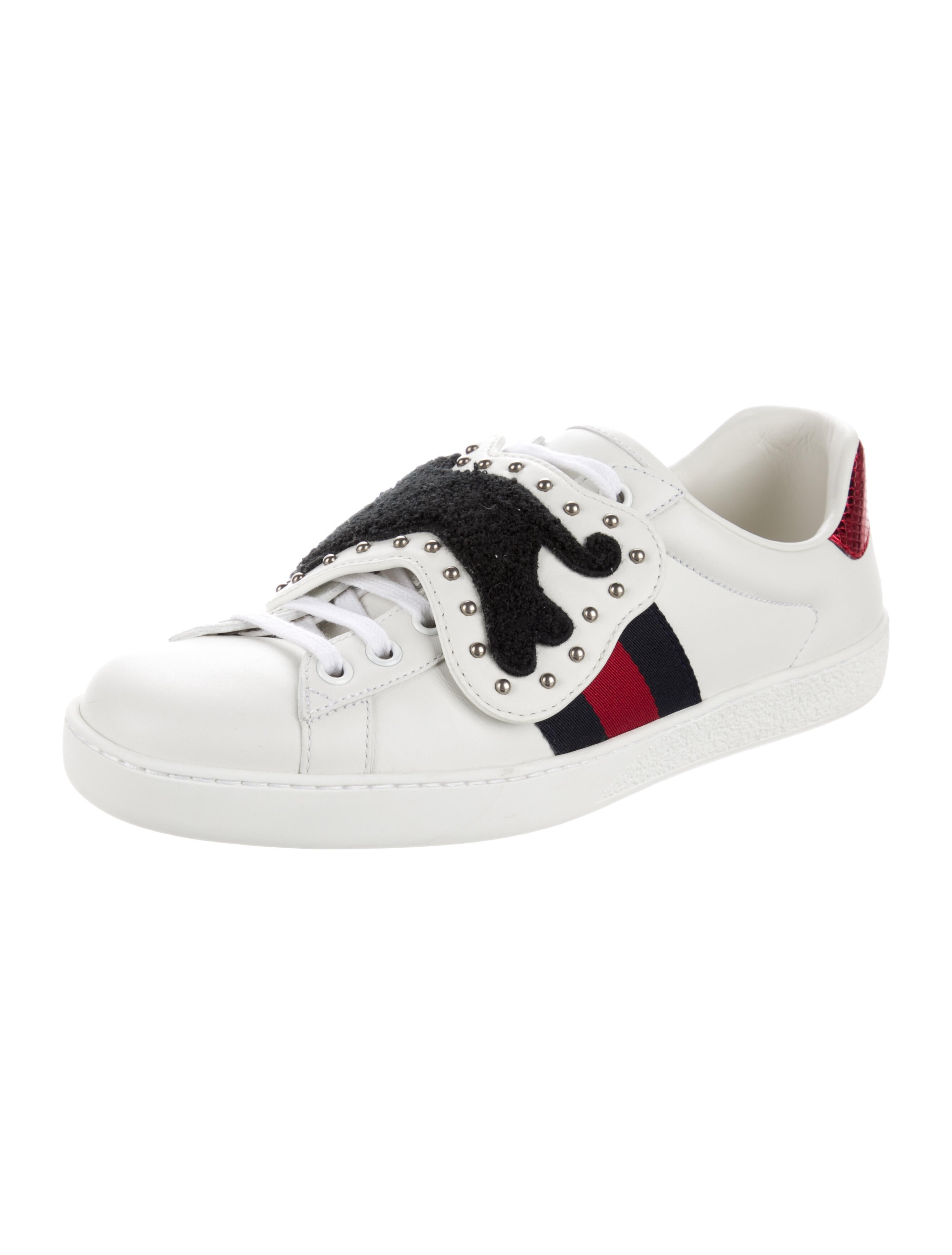 Gucci Ace Angry Cat Sneakers - White Sneakers, Shoes - GUC1098888 | The ...