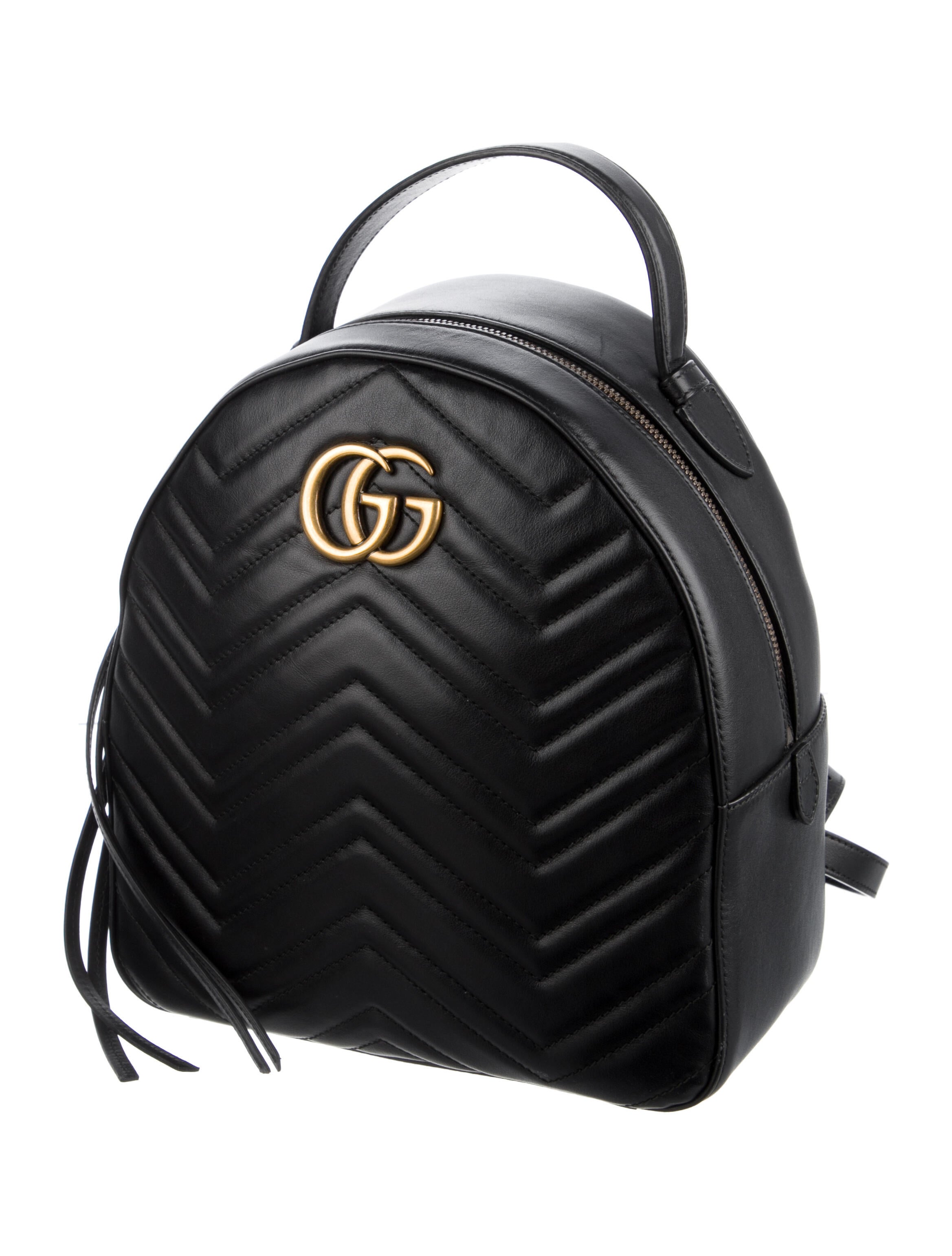 Gucci GG Marmont Matelasse Backpack - Black Backpacks, Handbags ...