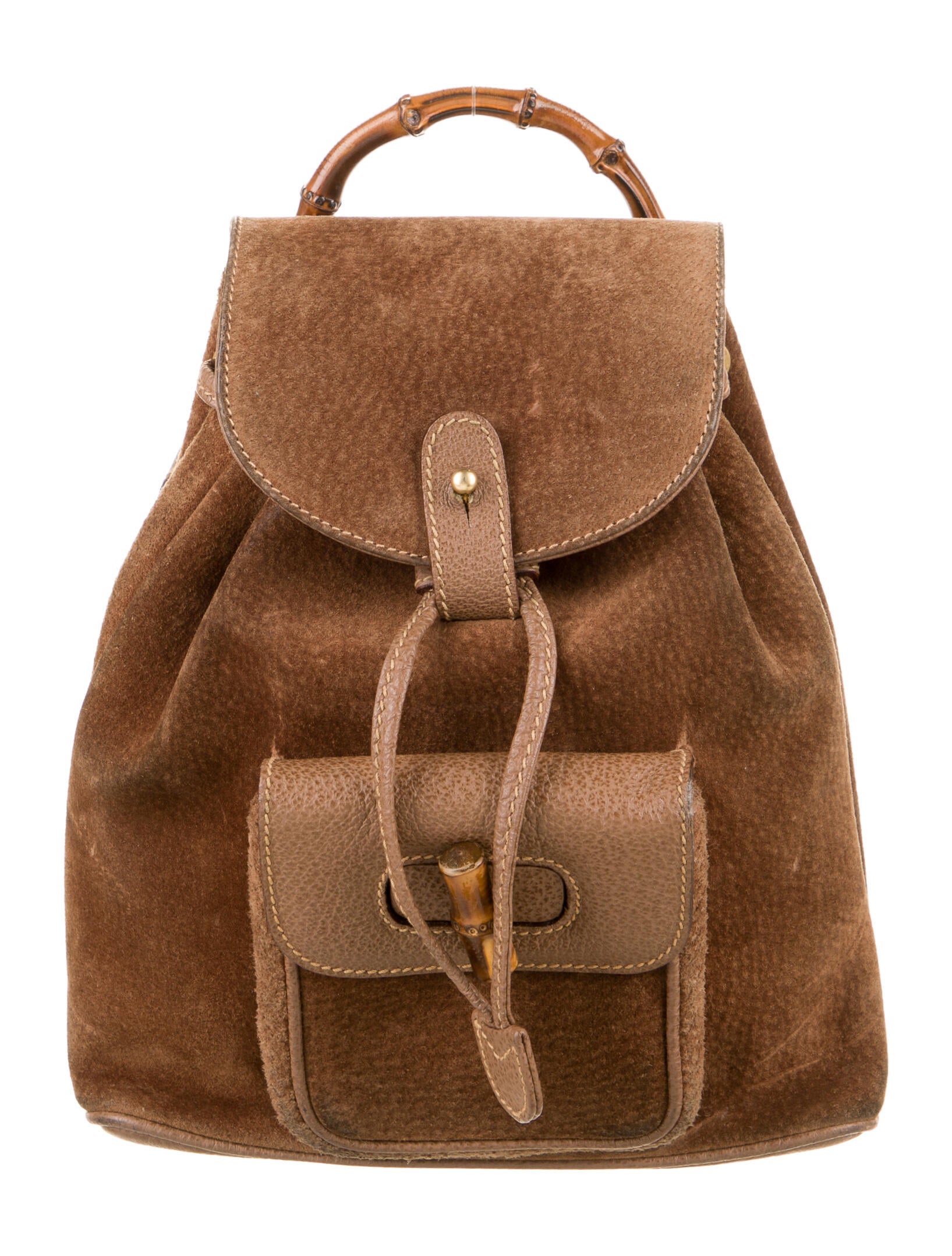 Gucci GG Canvas Jackie Backpack - Brown Backpacks, Handbags - GUC280517 ...