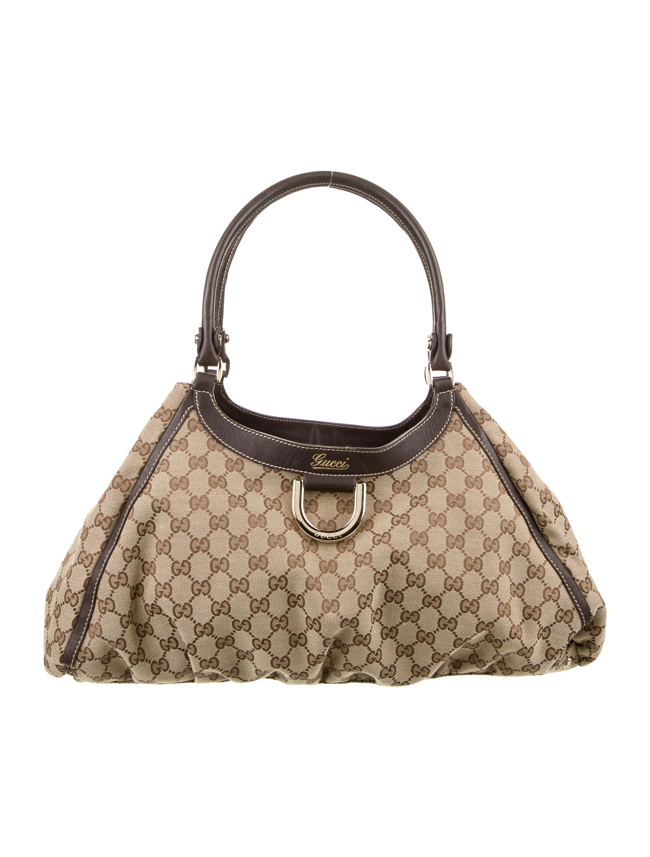 Gucci GG Canvas Abbey D Ring Hobo - Neutrals Hobos, Handbags ...