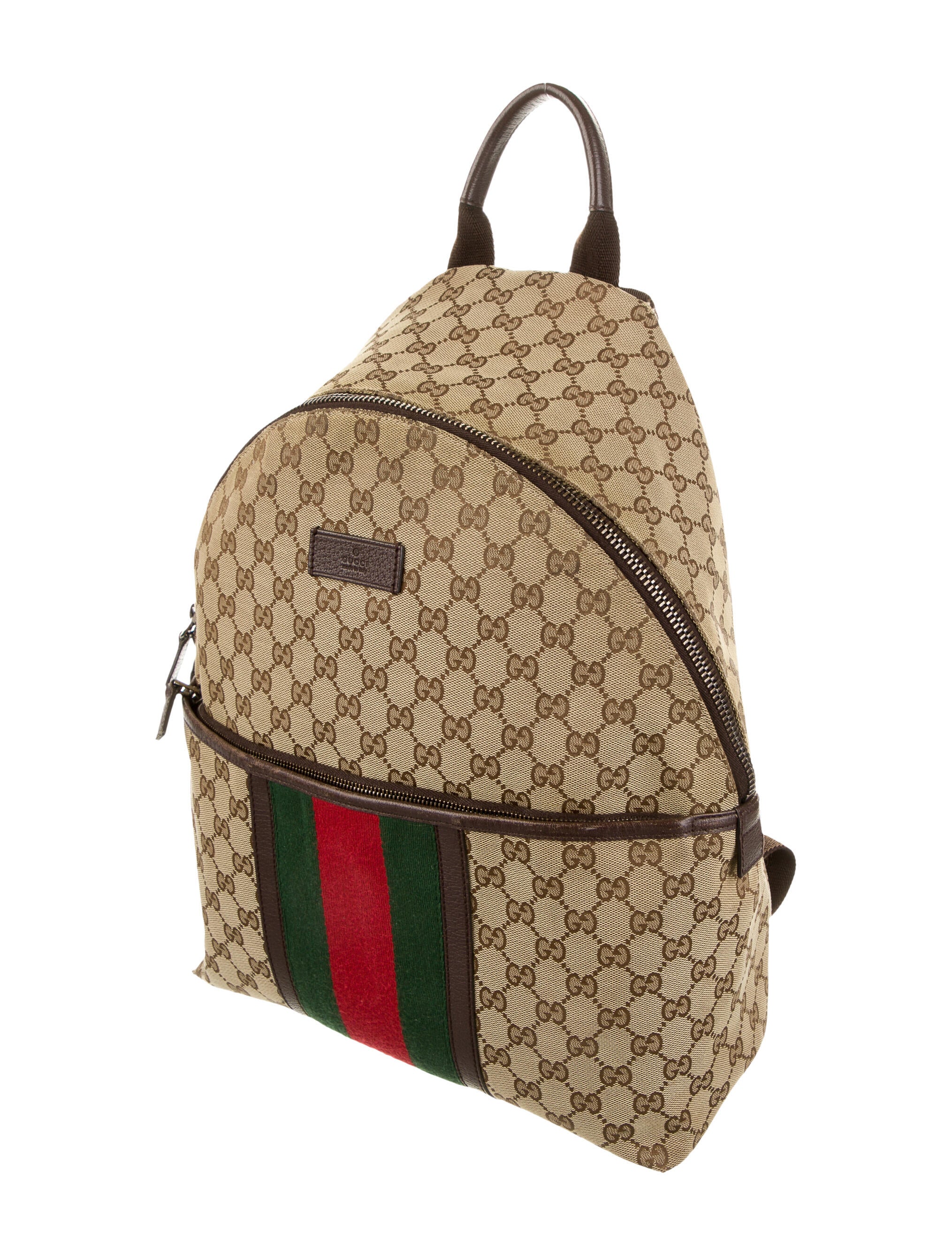 Gucci GG Canvas Web Backpack - Neutrals Backpacks, Handbags ...