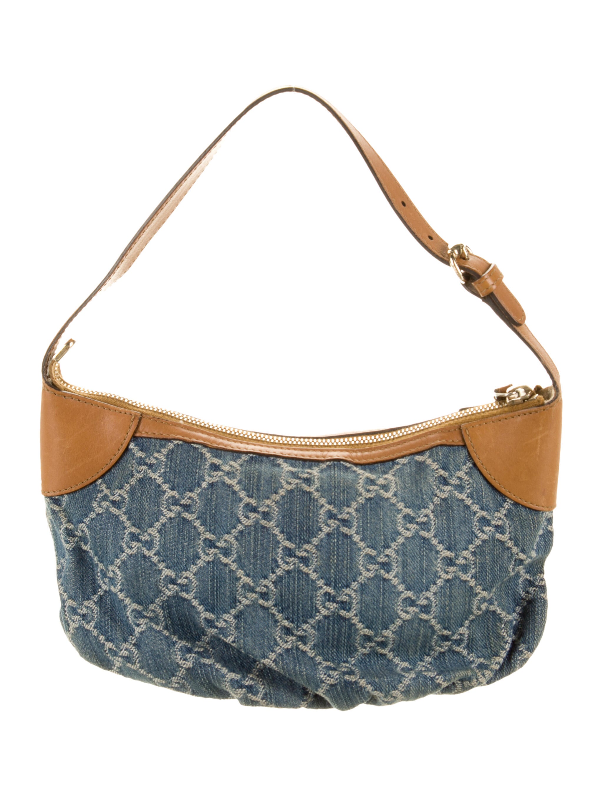 Gucci GG Denim Pochette - Blue Handle Bags, Handbags - GUC1115878 | The ...