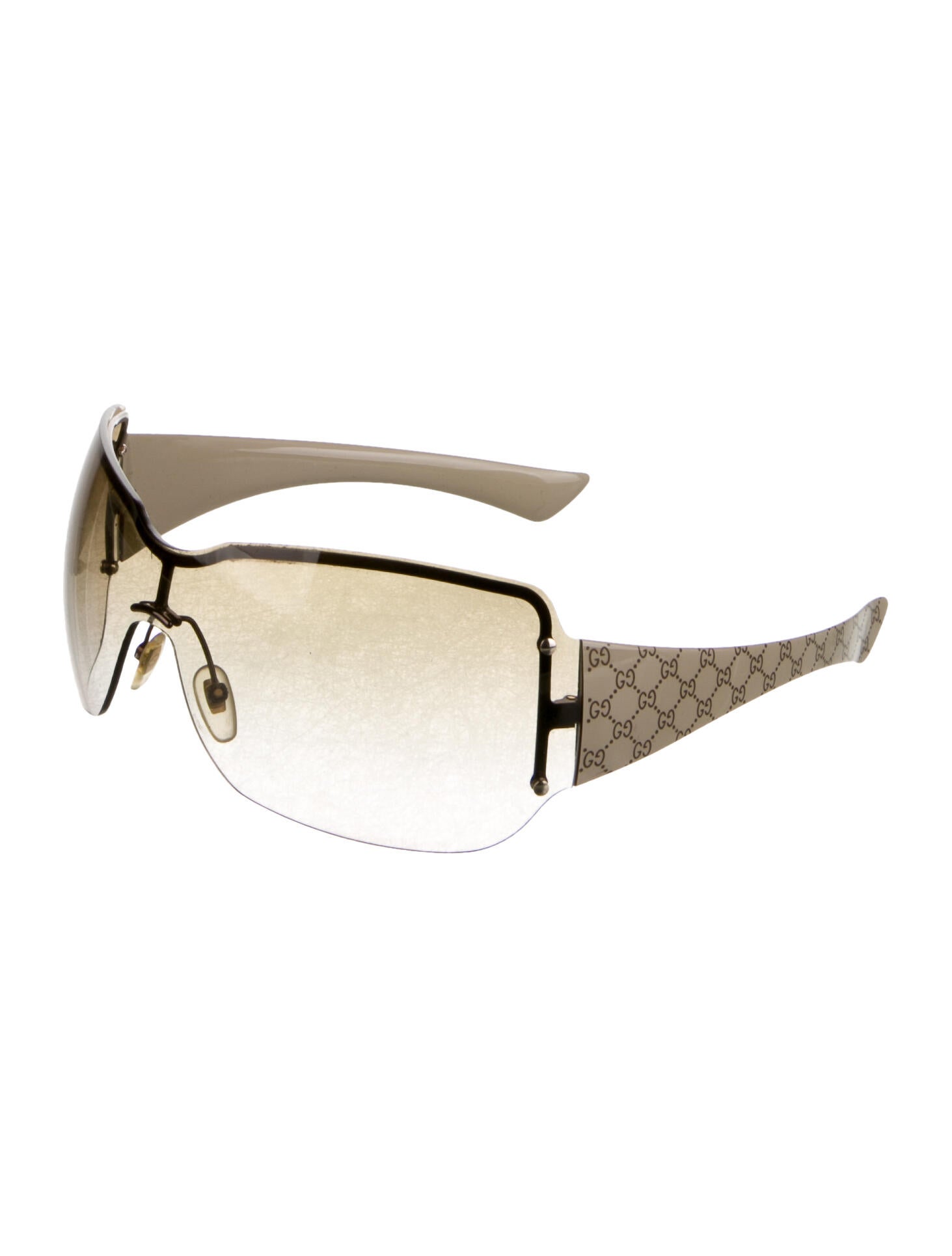 Gucci Shield Gradient Sunglasses - Neutrals Sunglasses, Accessories ...