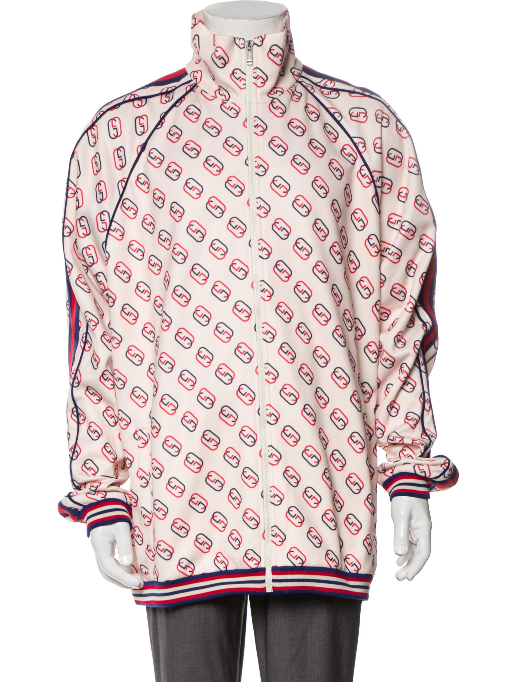 Gucci Interlocking G Logo Performance Jacket w/ Tags - Pink Outerwear ...