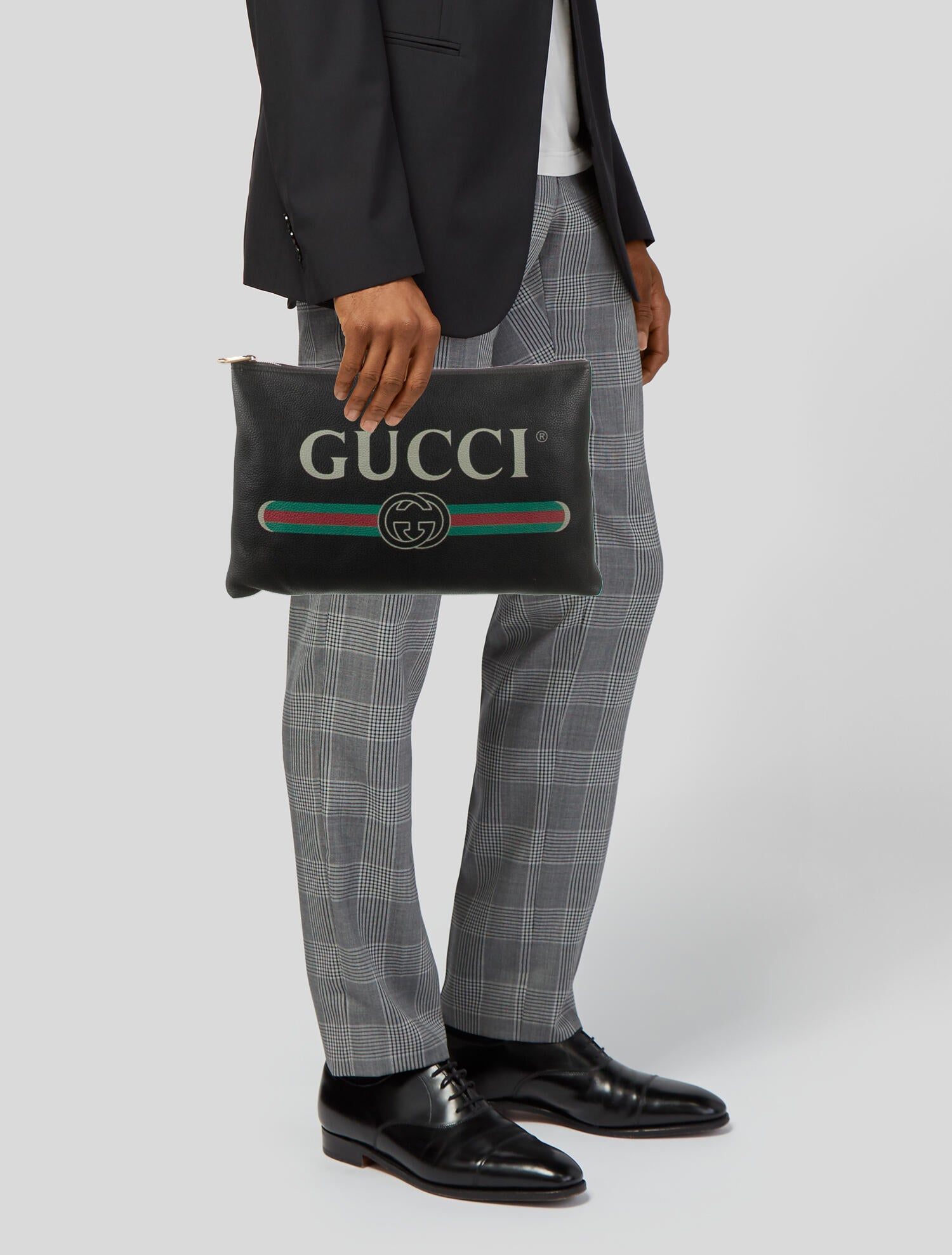 Gucci Large Logo Portfolio Clutch - Black Portfolios & Pouches, Bags ...