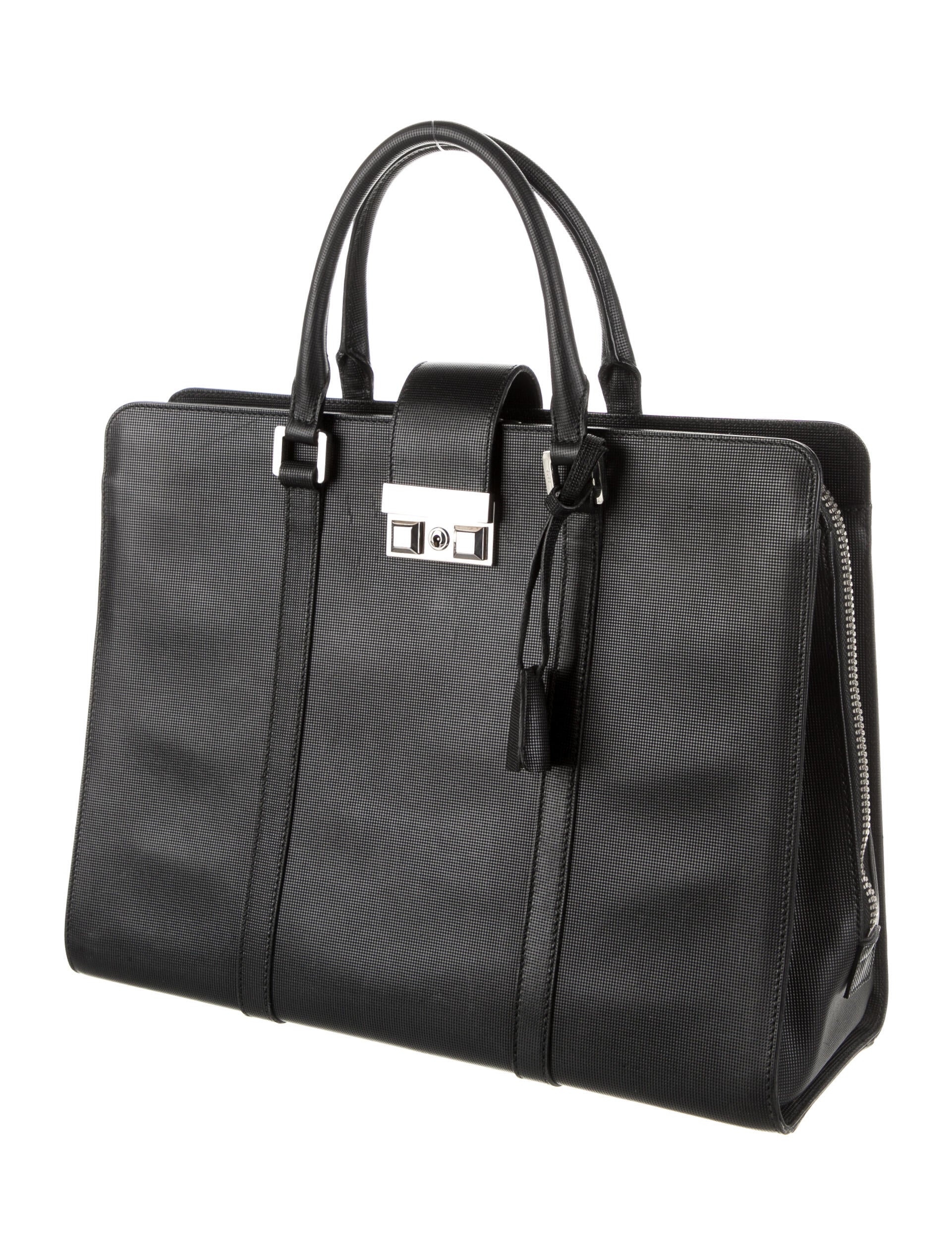 Gucci Leather-Trimmed Nylon Laptop Briefcase - Black Briefcases, Bags ...