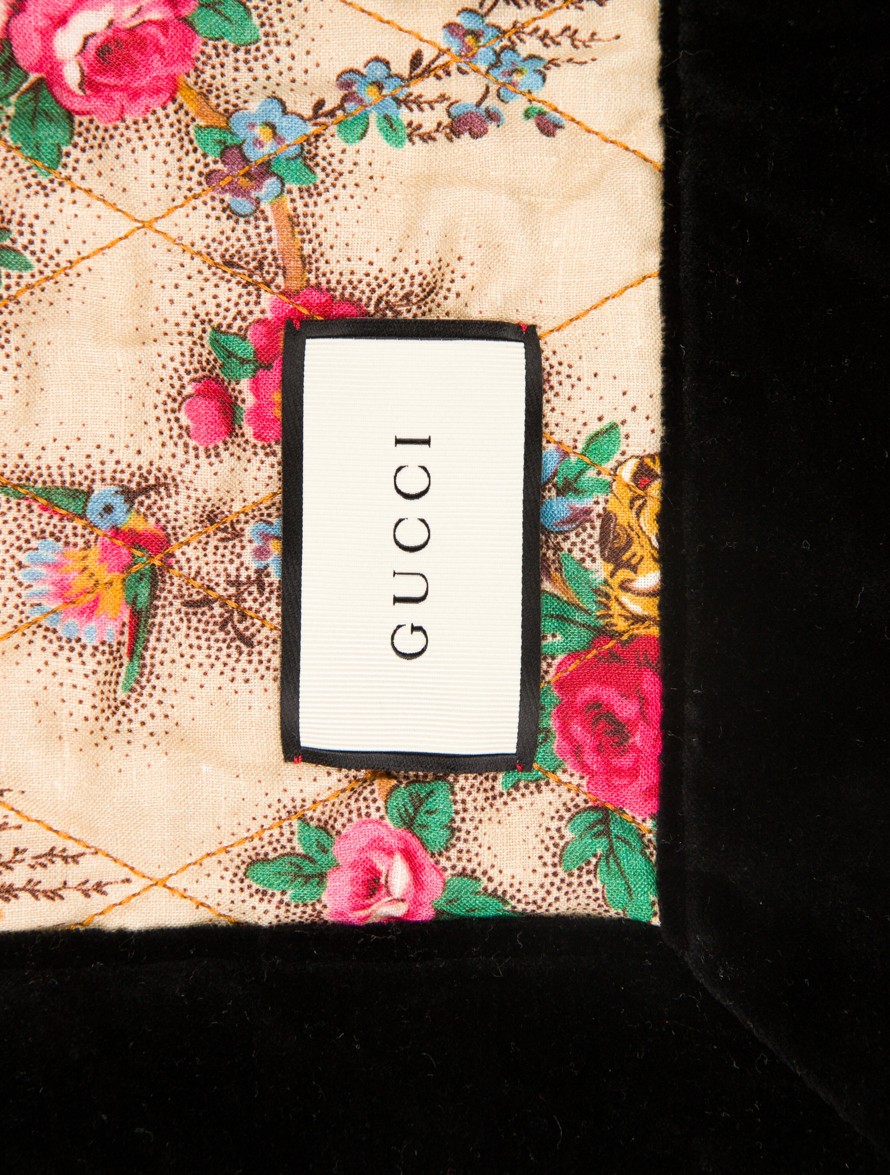 Gucci Silk & Linen Quilt - Black Throws, Pillows & Throws - GUC1127889 ...