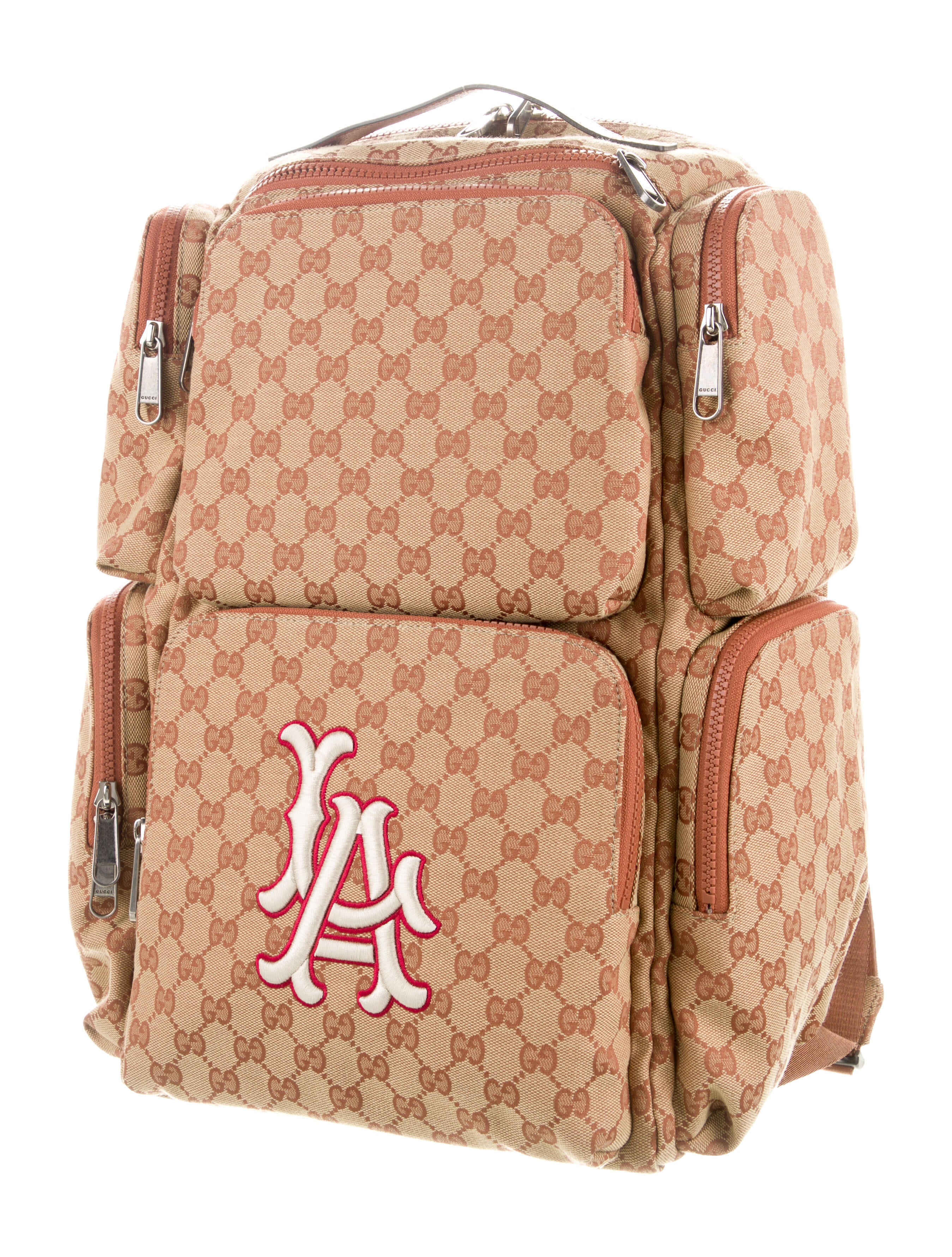 Gucci X MLB GG Canvas LA Dodgers Large Backpack - Neutrals Backpacks ...