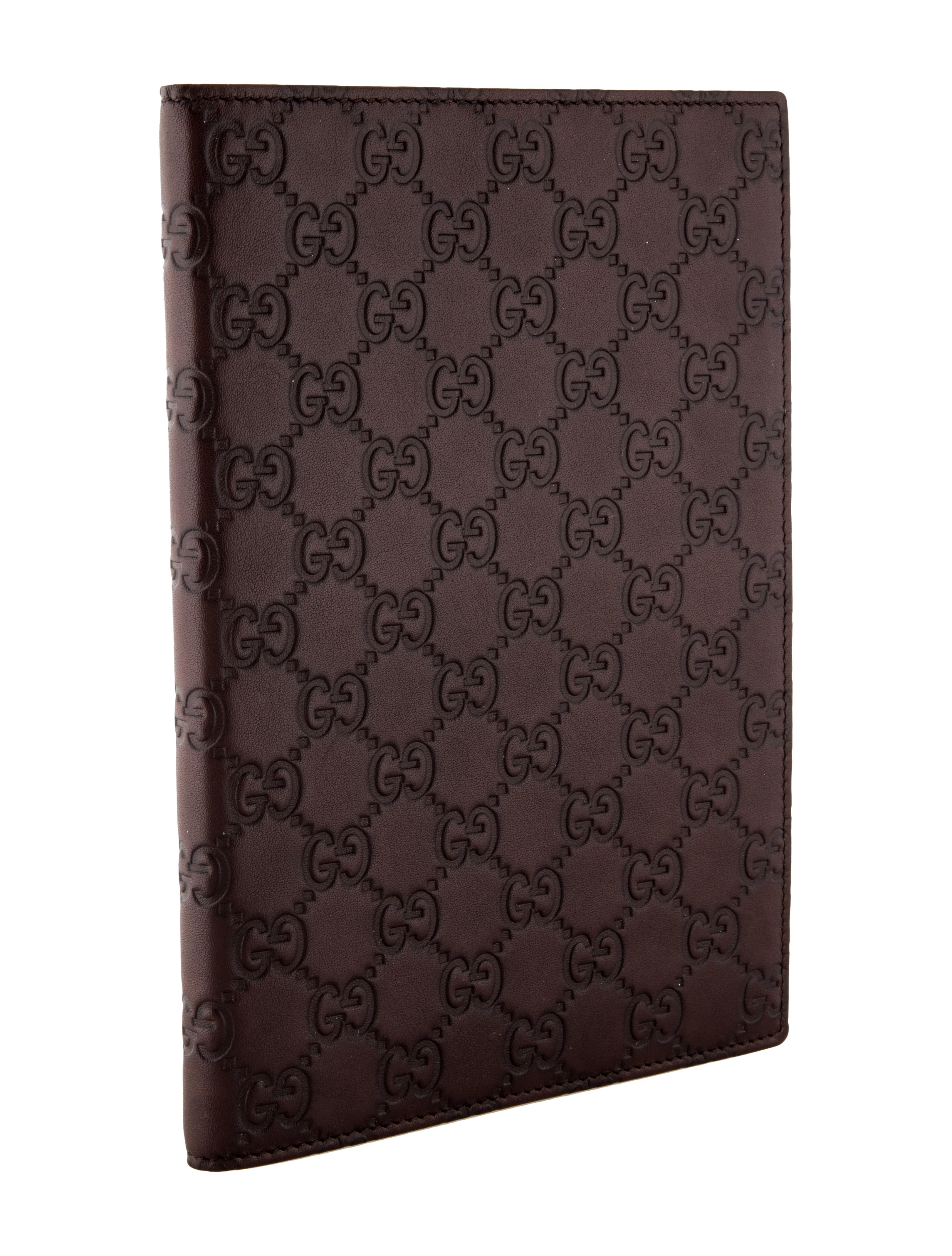Gucci Guccissima Leather Notebook - Brown Books, Stationery & Pens ...