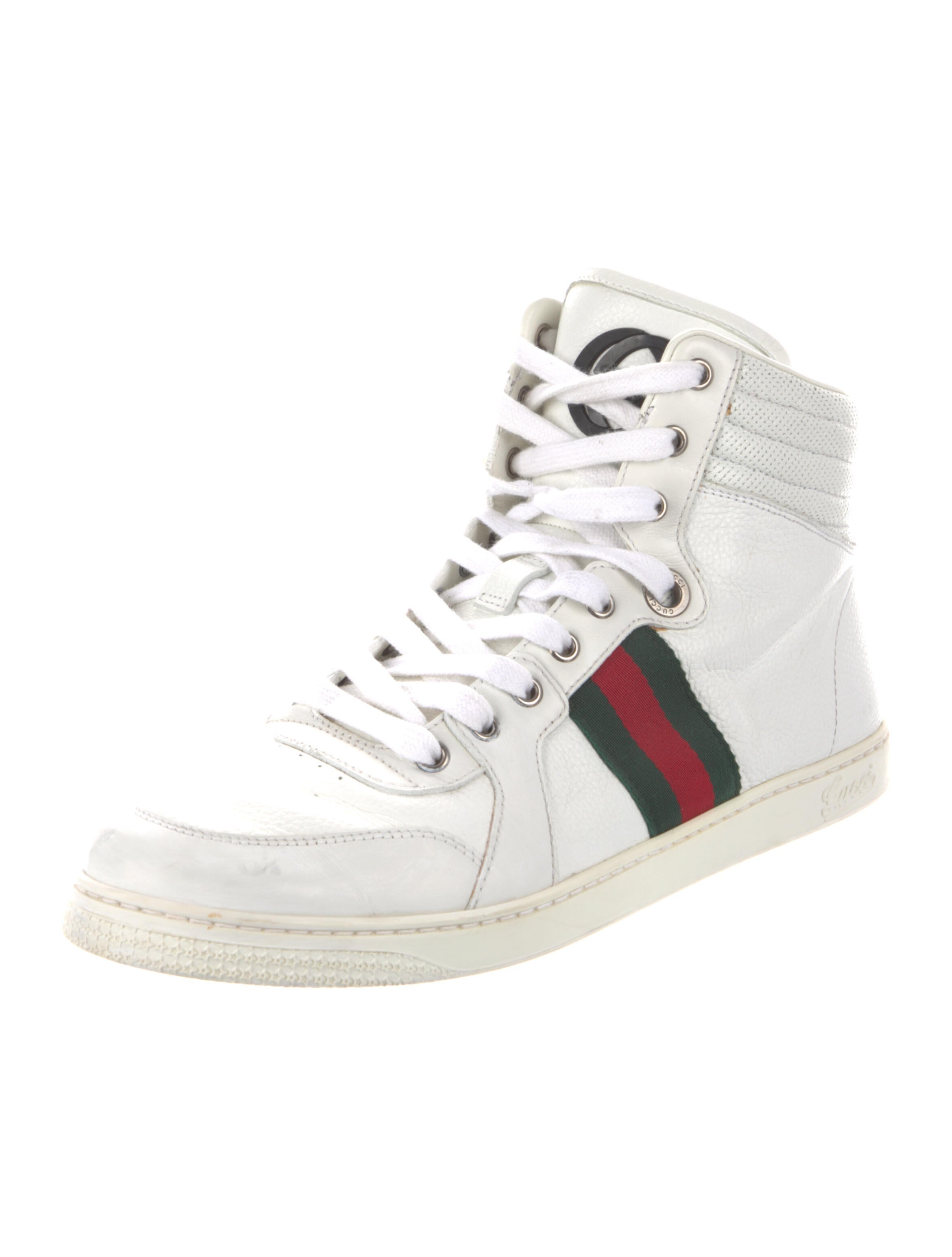 Gucci GG Signature Leather Sneakers - White Sneakers, Shoes ...