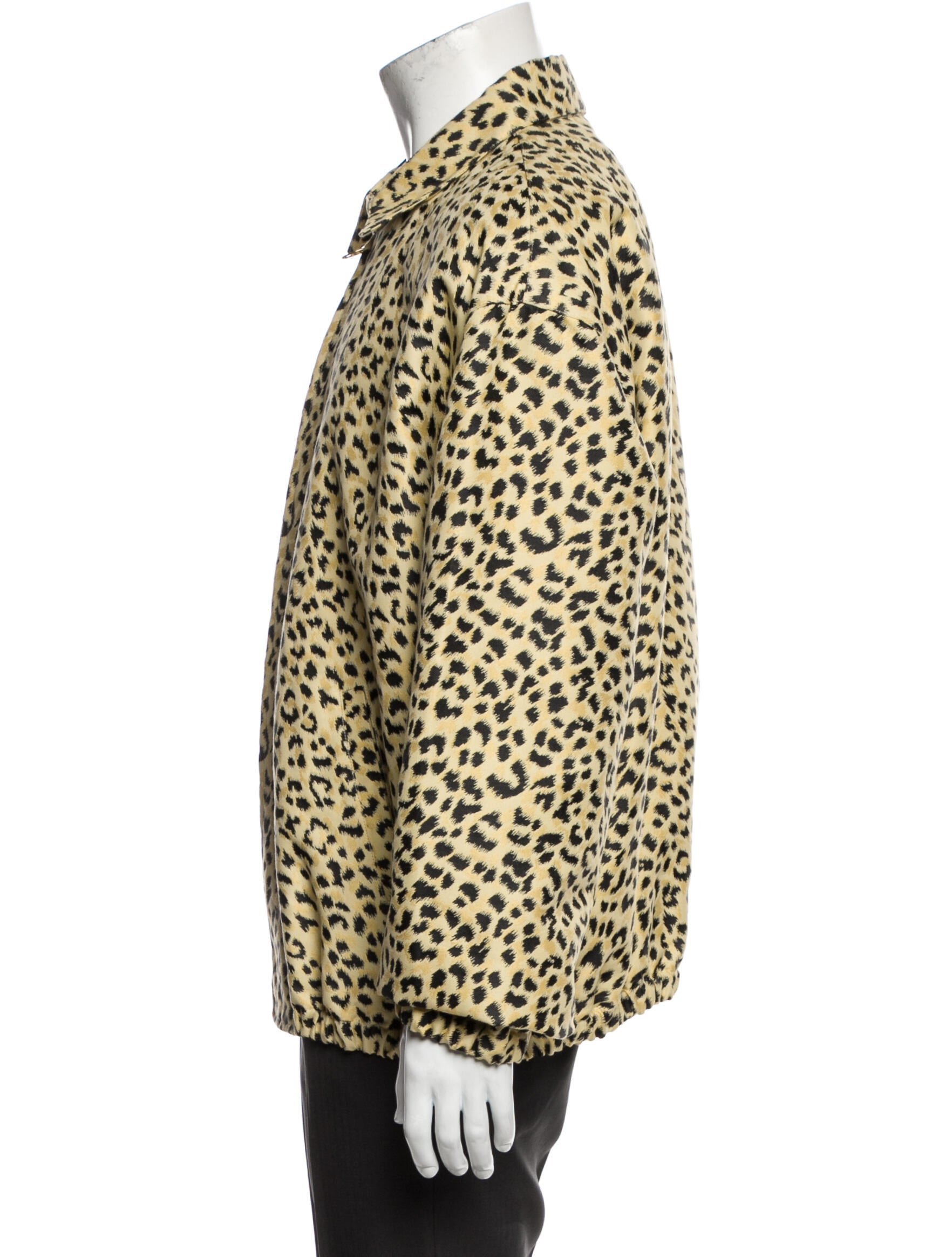 Gucci Animal Print Trucker Jacket w/ Tags - Yellow Outerwear, Clothing ...