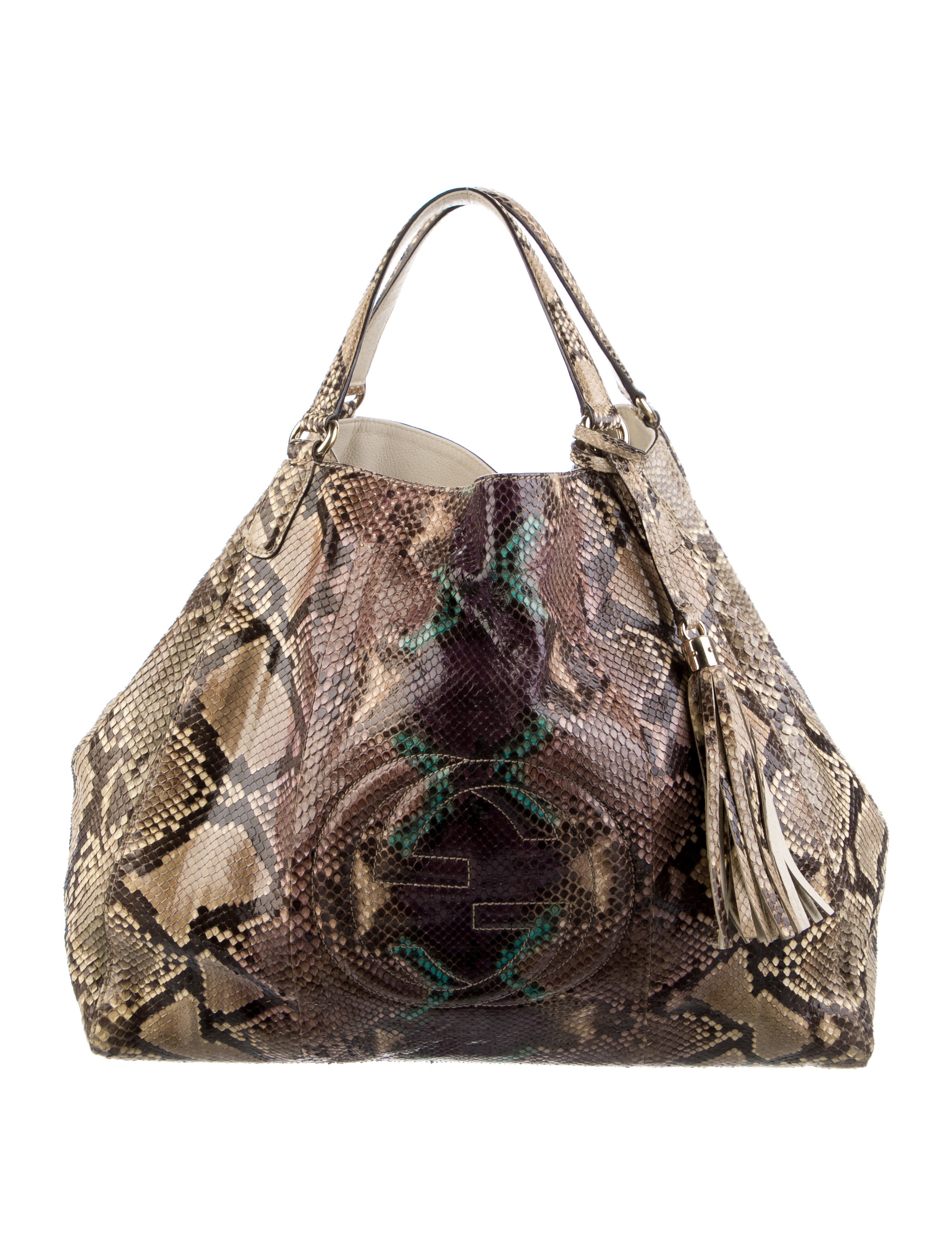 Gucci GG Buckle Tote - Brown Totes, Handbags - GUC205469 | The RealReal