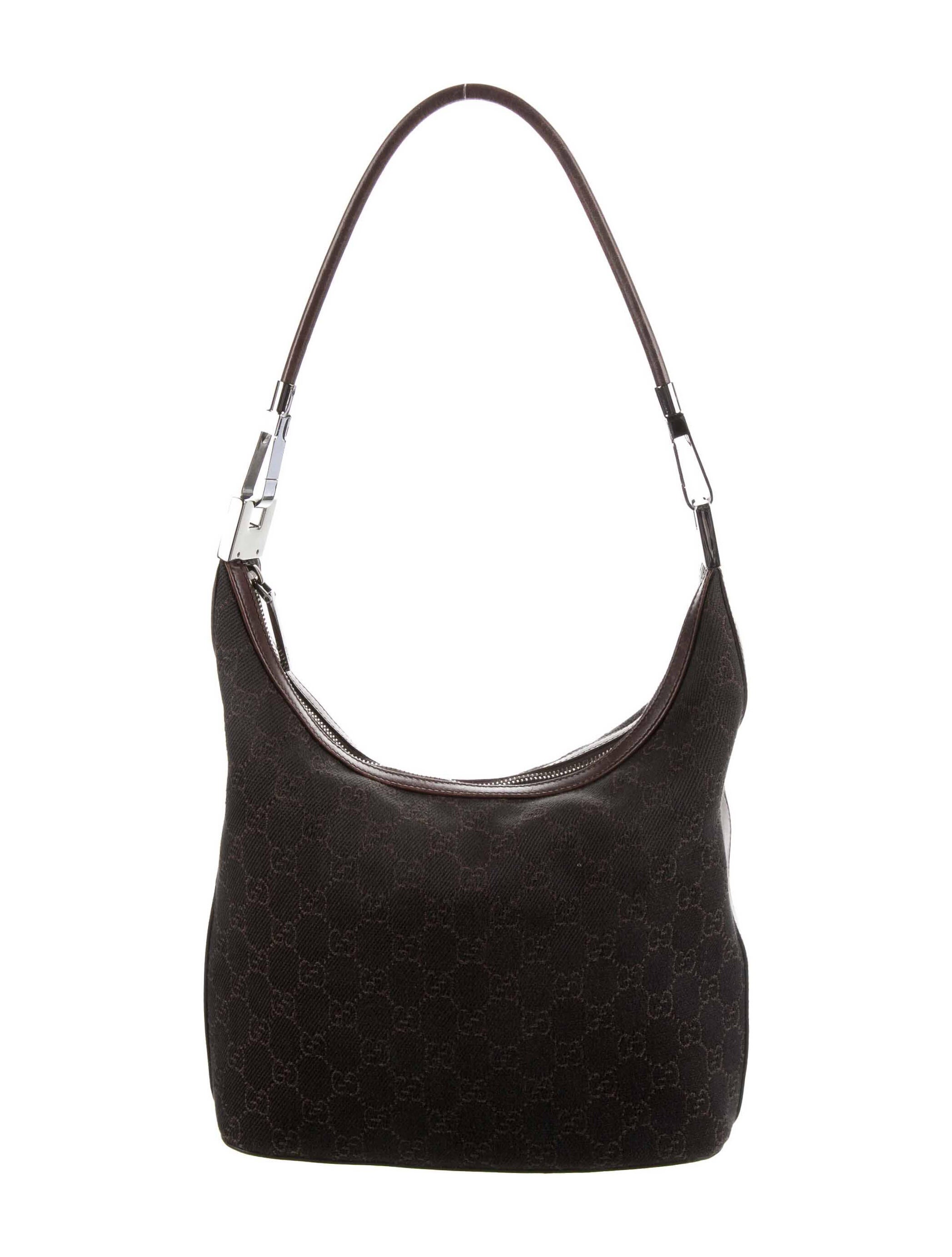 Gucci GG Suede Large Boston Bag - Brown Shoulder Bags, Handbags ...