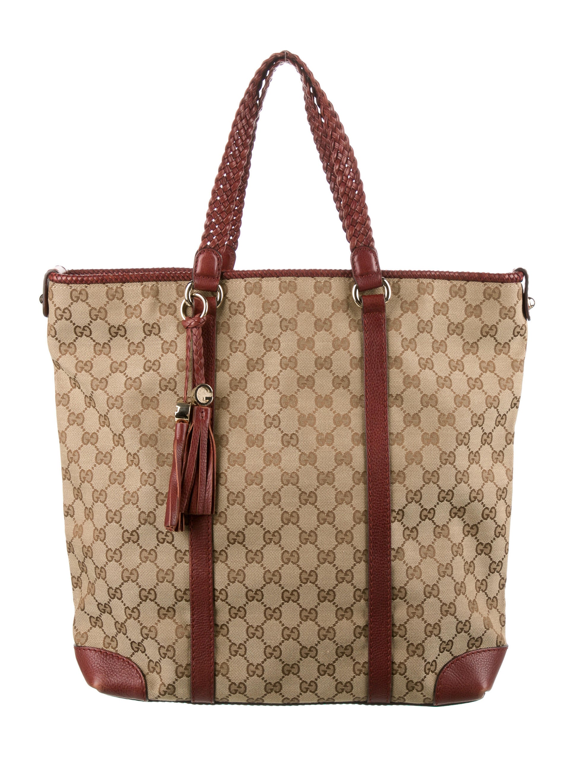 Gucci Large GG Canvas Sukey Tote - Brown Totes, Handbags - GUC286907 ...
