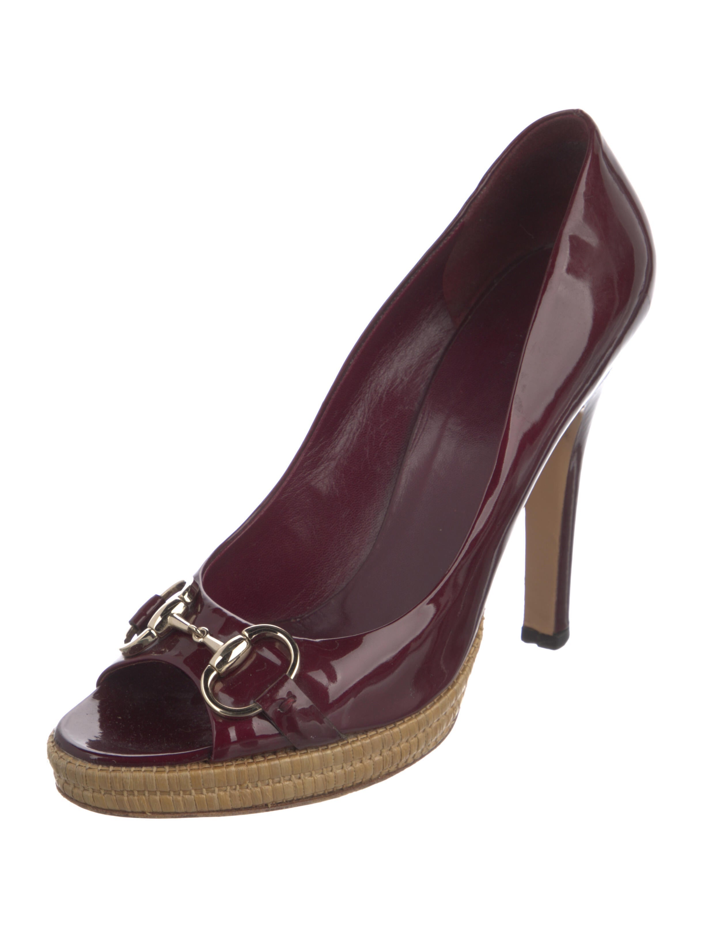 Gucci Suede Rounded-Toe Pumps - Brown Pumps, Shoes - GUC162807 | The ...