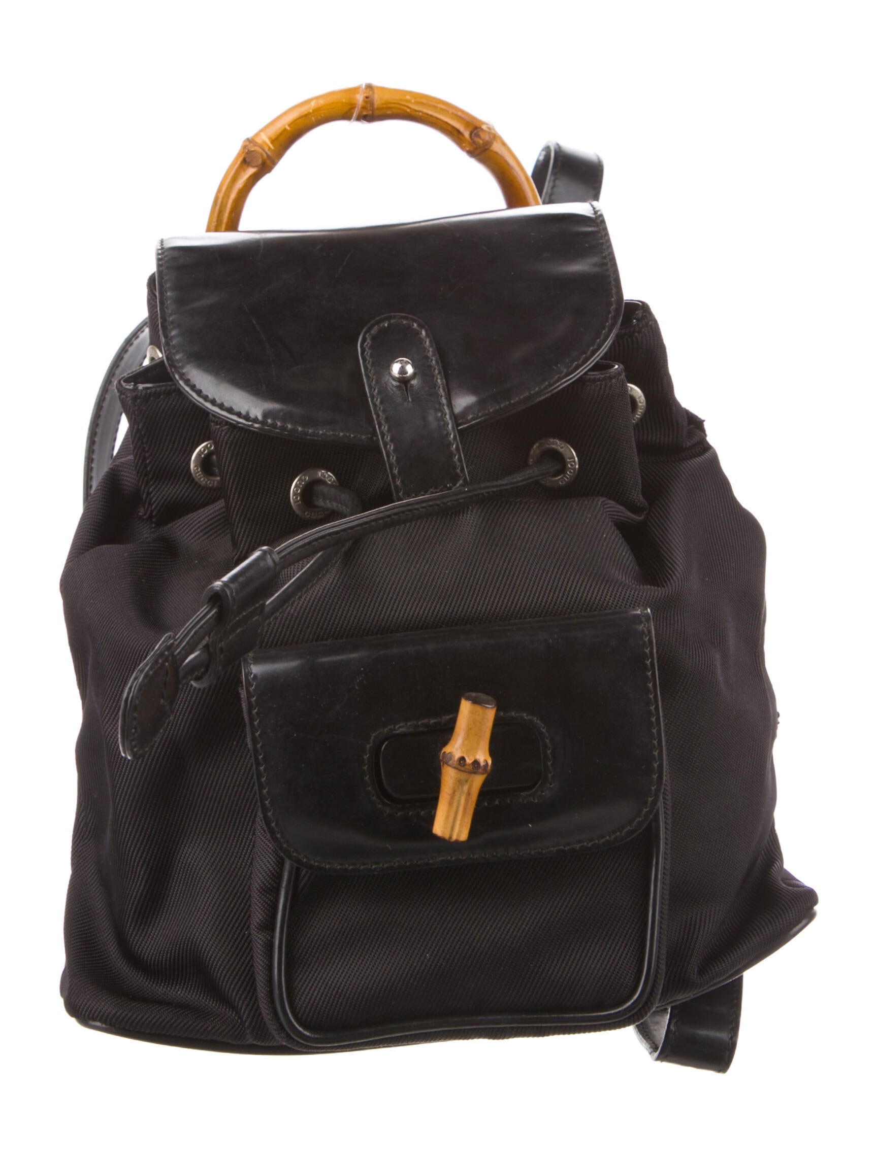 Gucci Mini Bamboo Backpack - Black Backpacks, Handbags - GUC1171668 ...