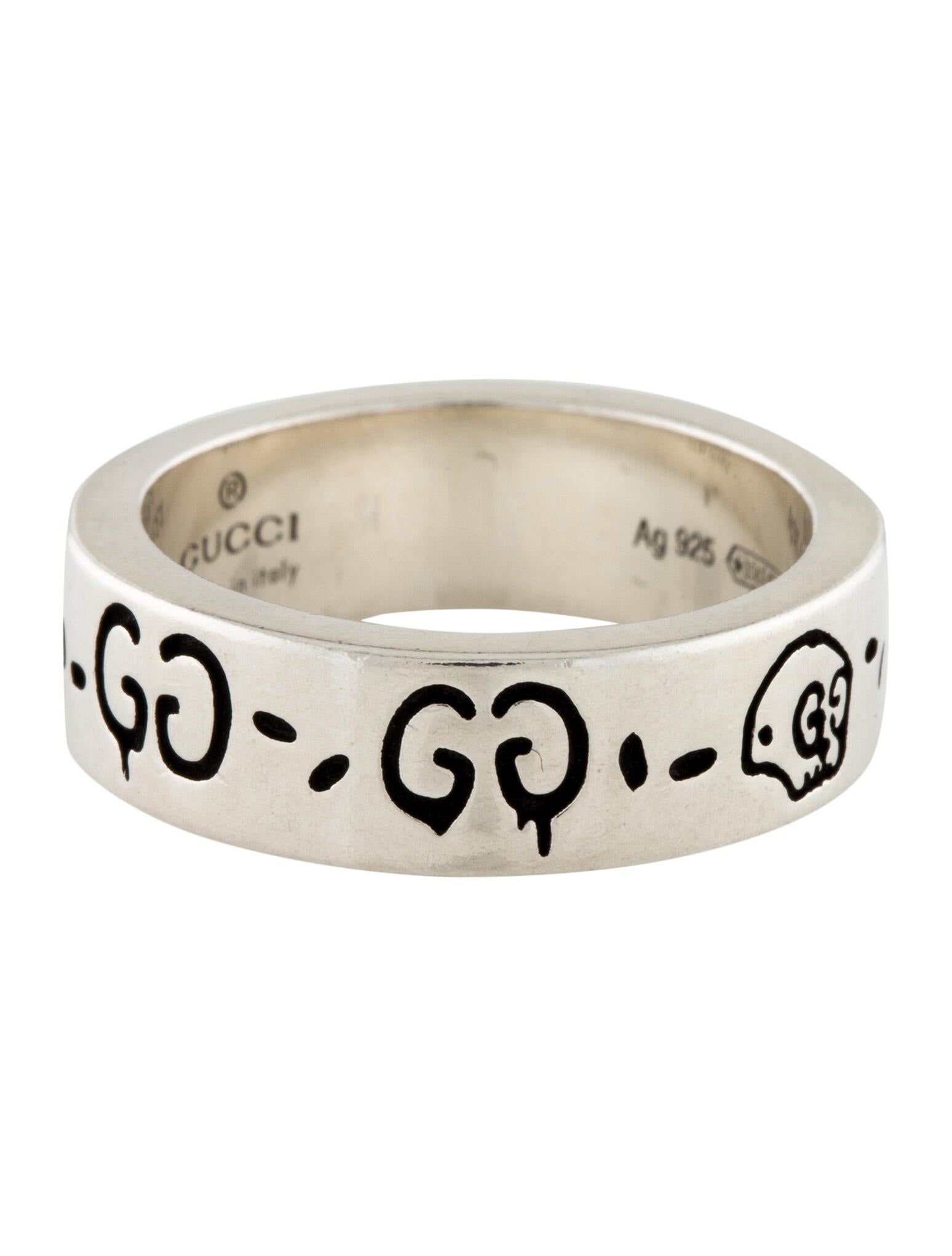 Gucci Ghost Ring - Sterling Silver Band, Rings - GUC1174930 | The RealReal