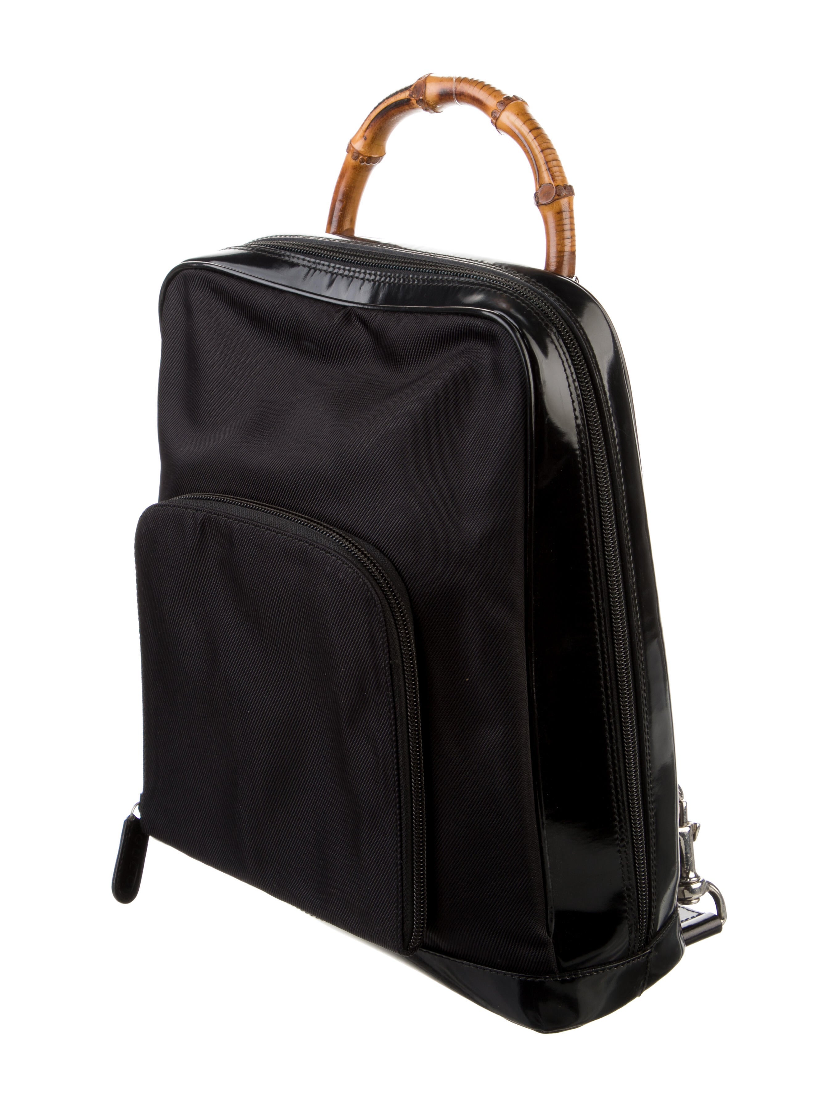 Gucci Bamboo Sling Backpack - Black Backpacks, Handbags - GUC1175414 ...