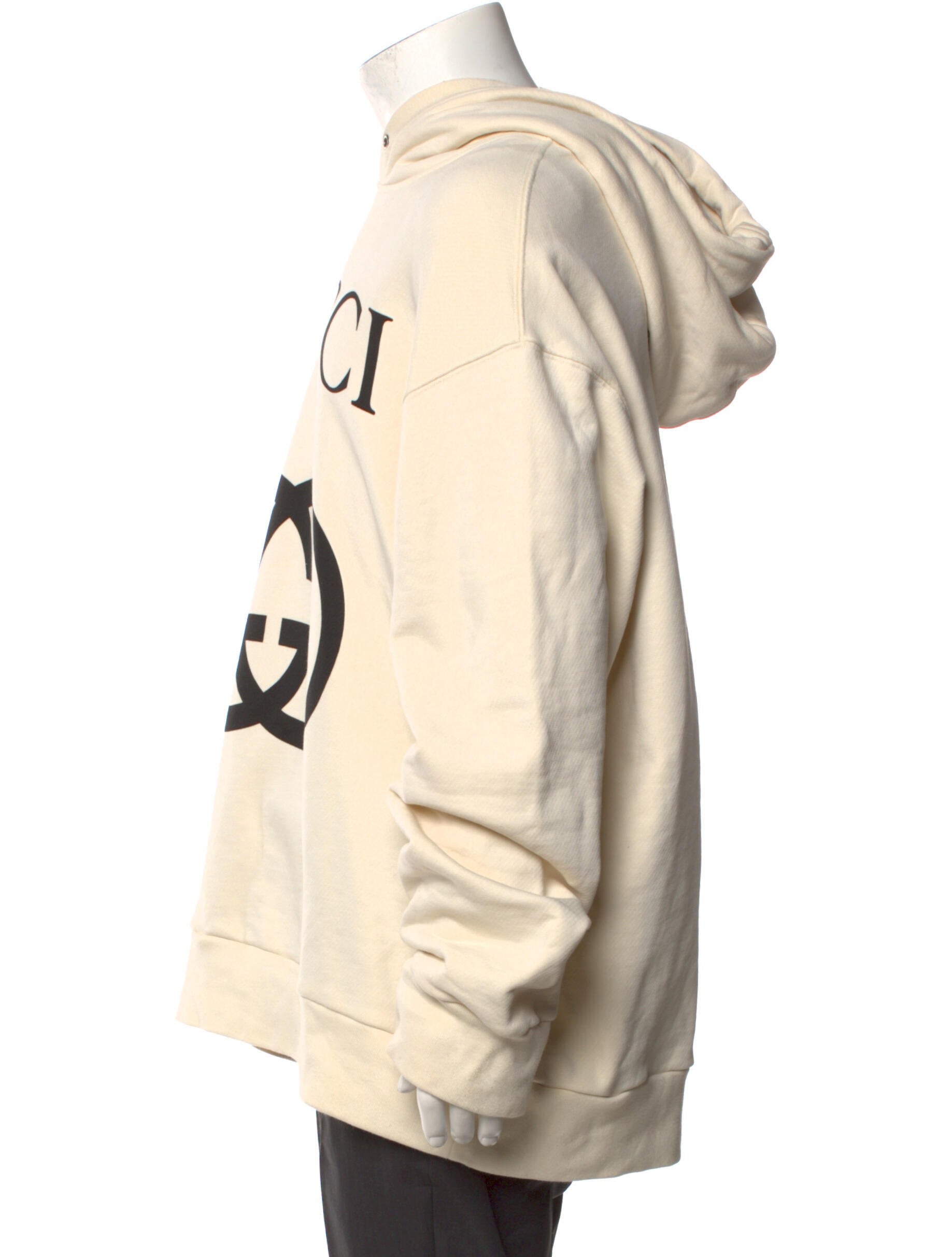 Gucci Interlocking G Logo Crew Neck Hoodie - Neutrals Sweatshirts ...