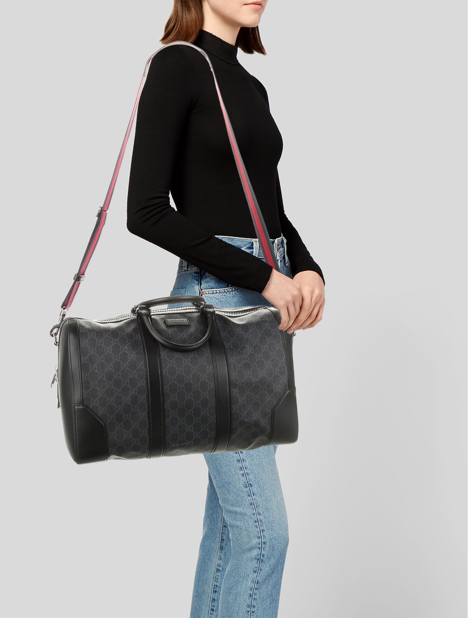 Gucci GG Supreme Duffle Bag - Black Weekenders, Bags - GUC1185161 | The ...