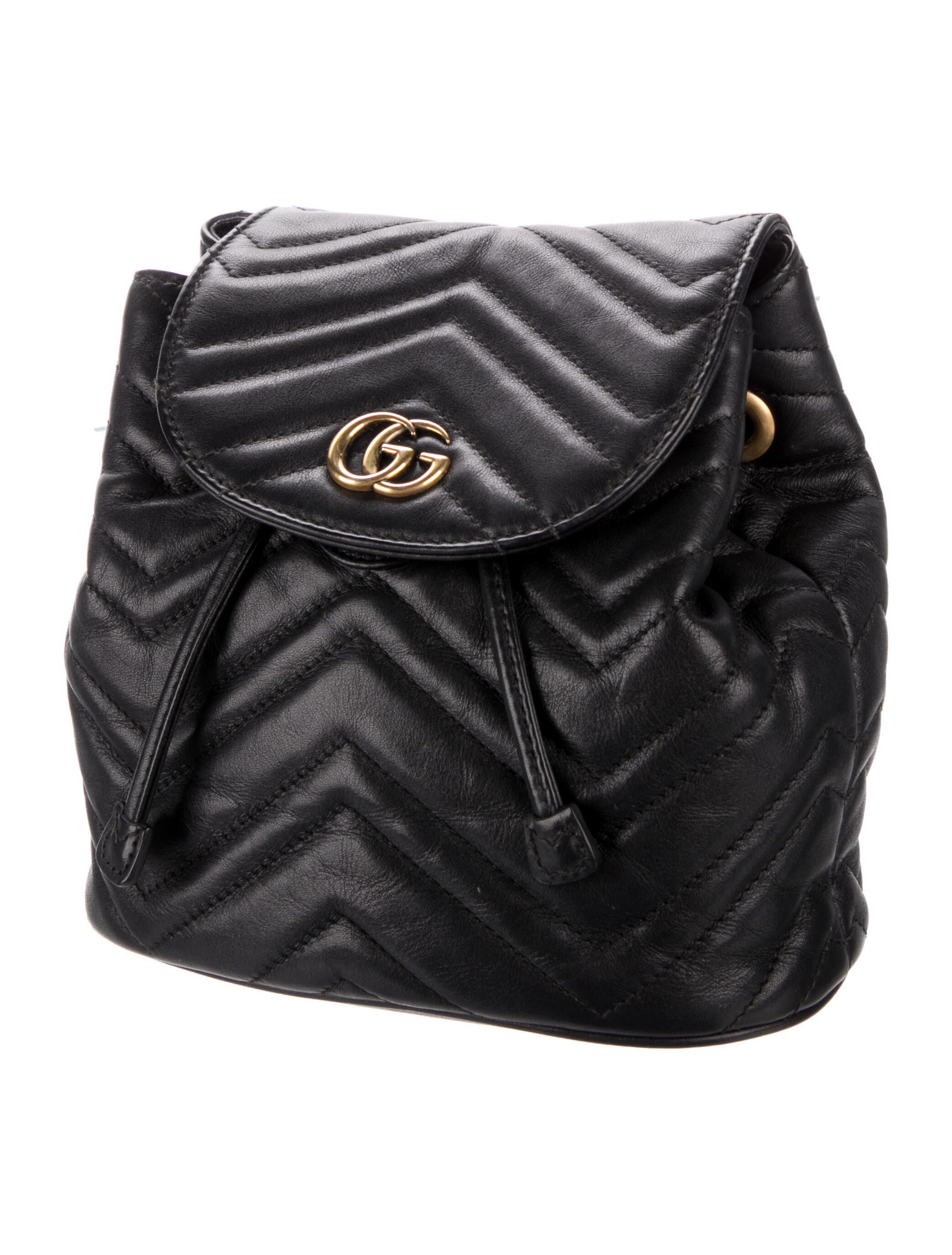 Gucci GG Marmont Matelasse Mini Backpack - Black Backpacks, Handbags ...