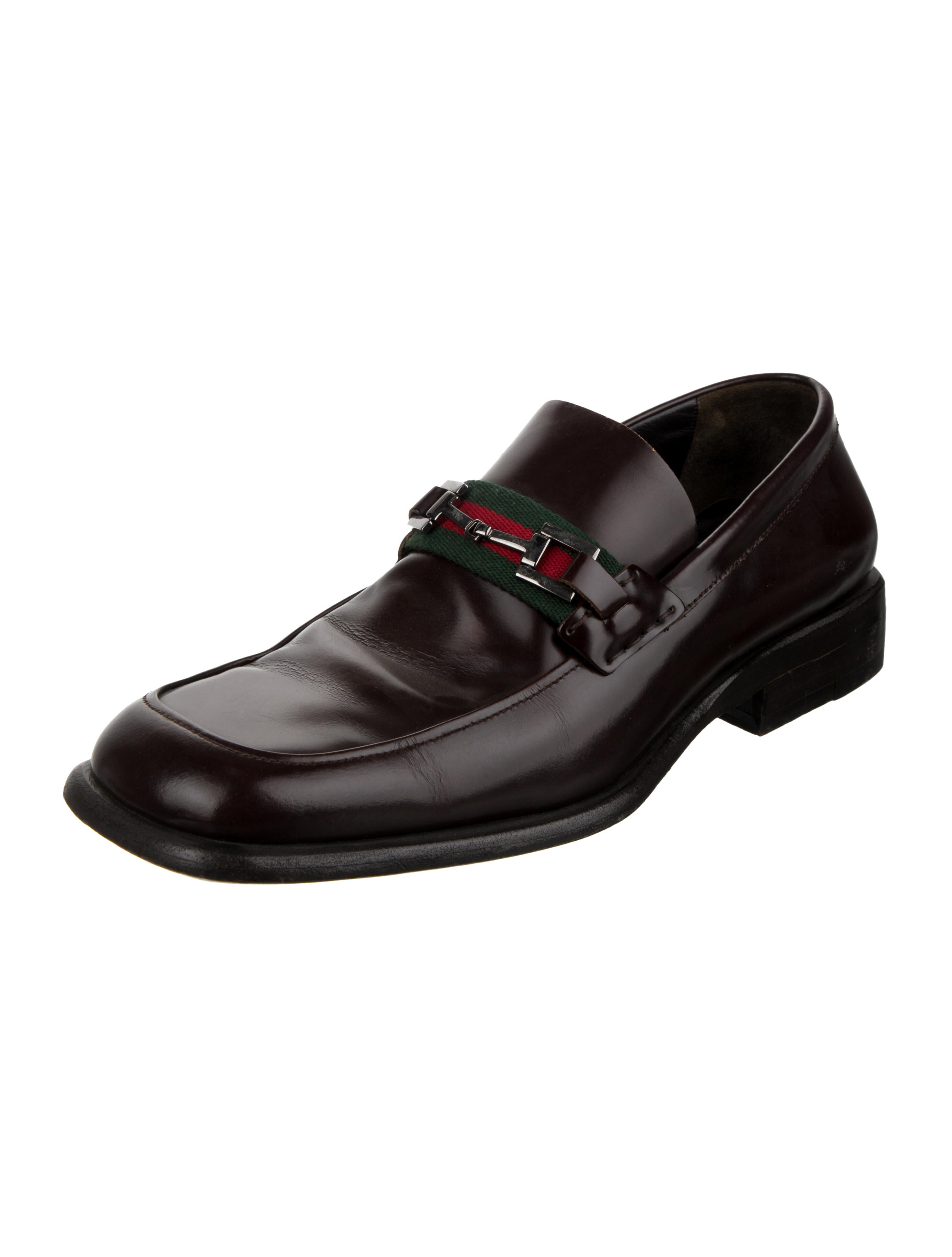 Gucci Leather Dress Loafers - Brown Loafers, Shoes - GUC1205110 | The ...