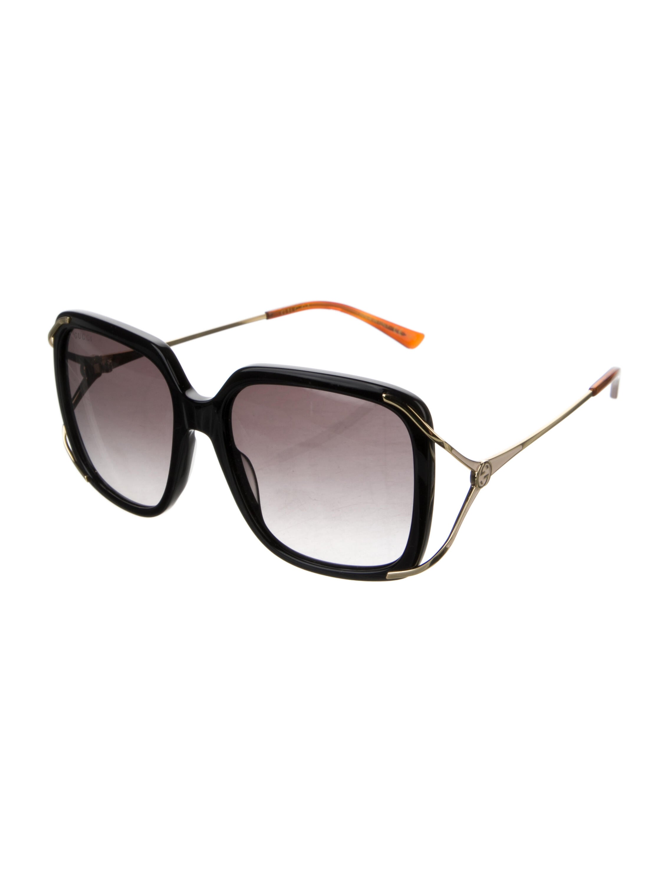 Gucci Oversize Gradient Sunglasses - Black Sunglasses, Accessories ...