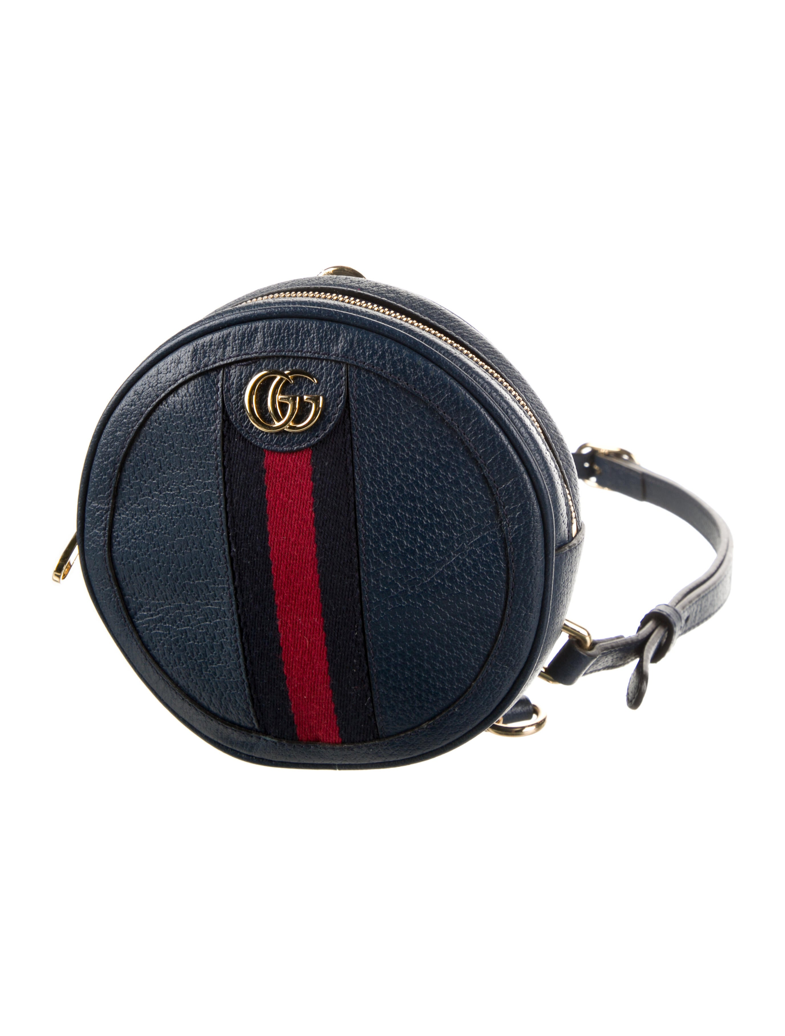 Gucci Vintage Bamboo Suede Backpack - Blue Backpacks, Handbags ...