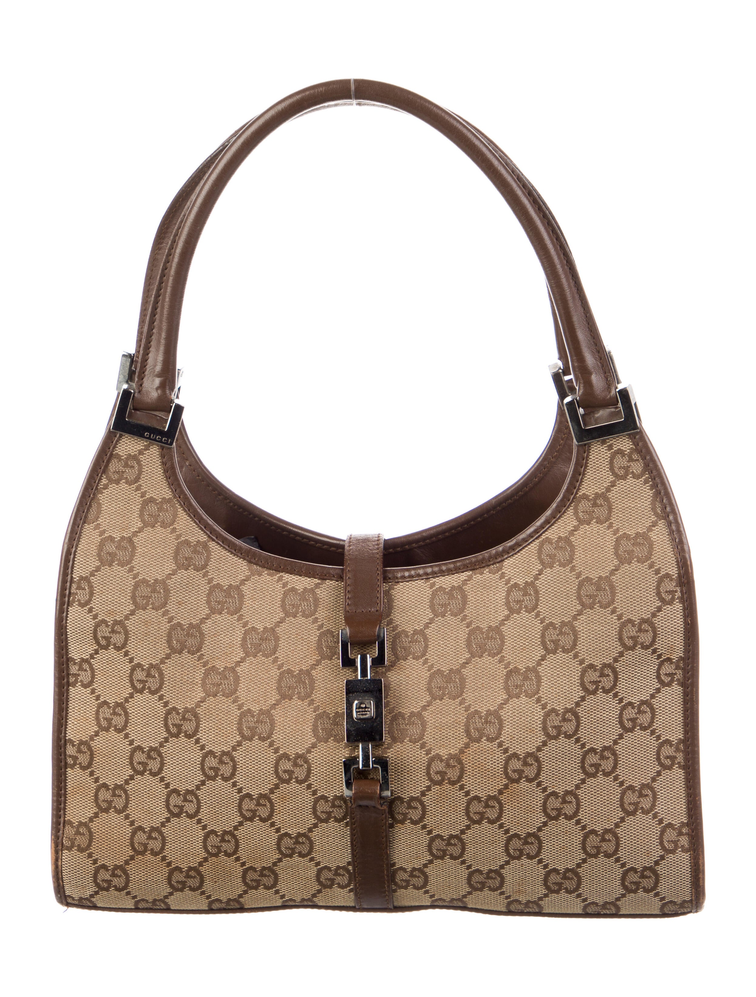 Gucci Embossed Horsebit Glam Hobo - Brown Hobos, Handbags - GUC75131 ...