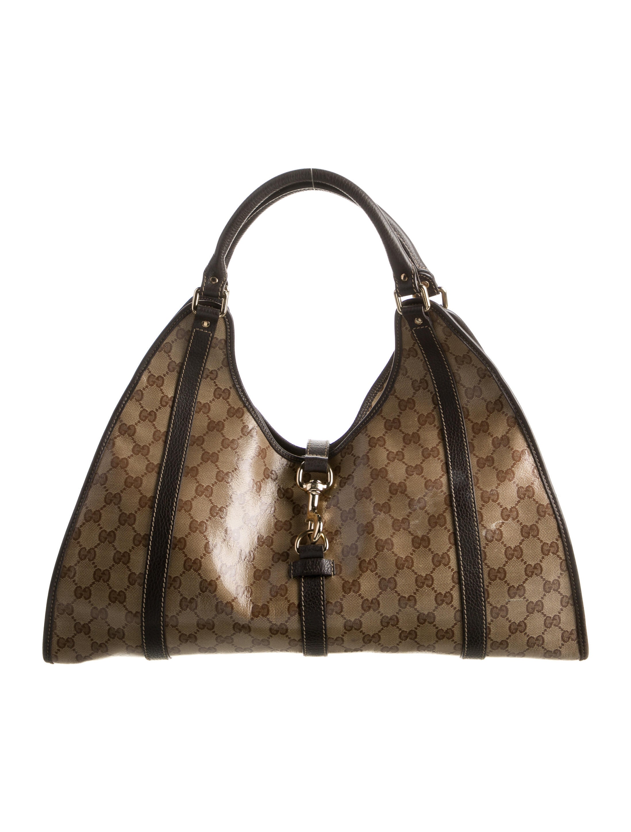 Gucci Vintage Suede Horsebit Sling Bag - Brown Shoulder Bags, Handbags ...