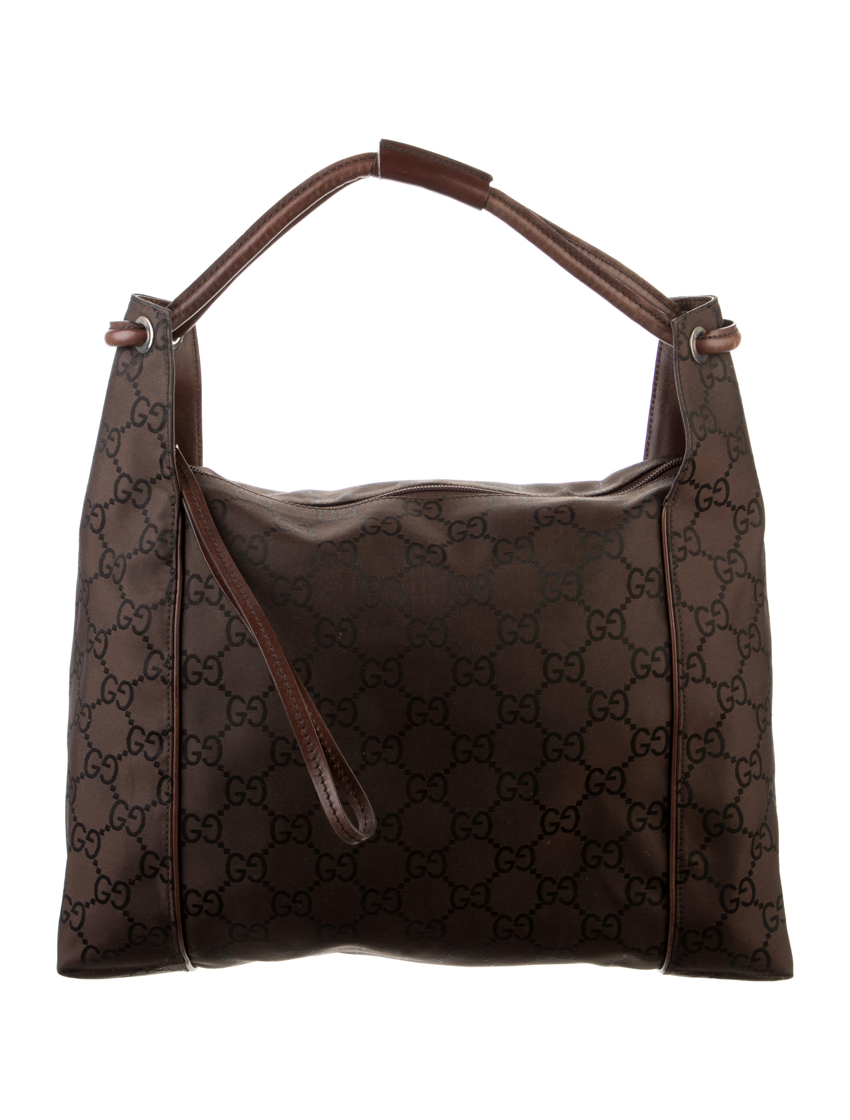 Gucci Embossed Horsebit Glam Hobo - Brown Hobos, Handbags - GUC75131 ...