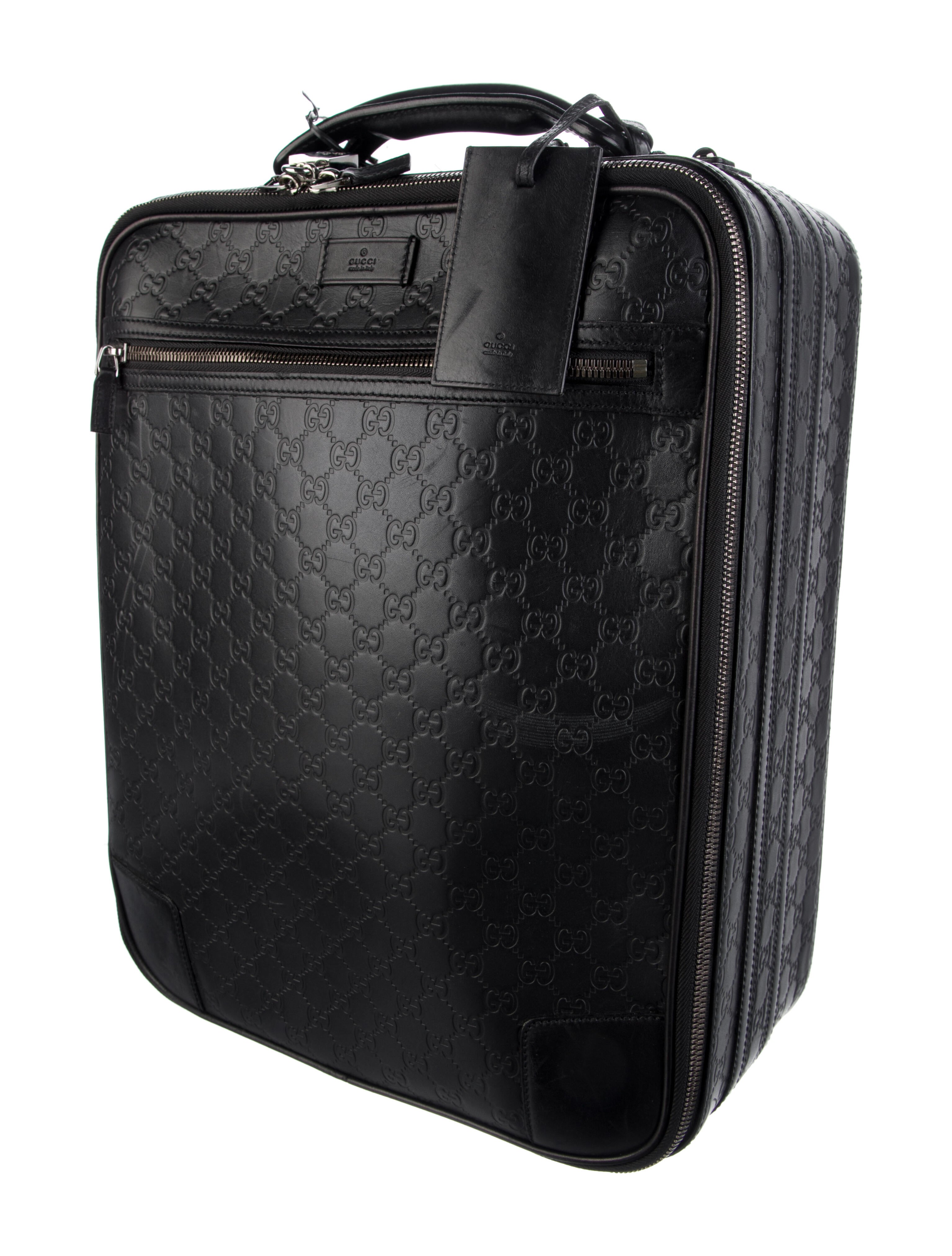 Gucci GG Signature Suitcase - Black Suitcases, Luggage - GUC1216469 ...