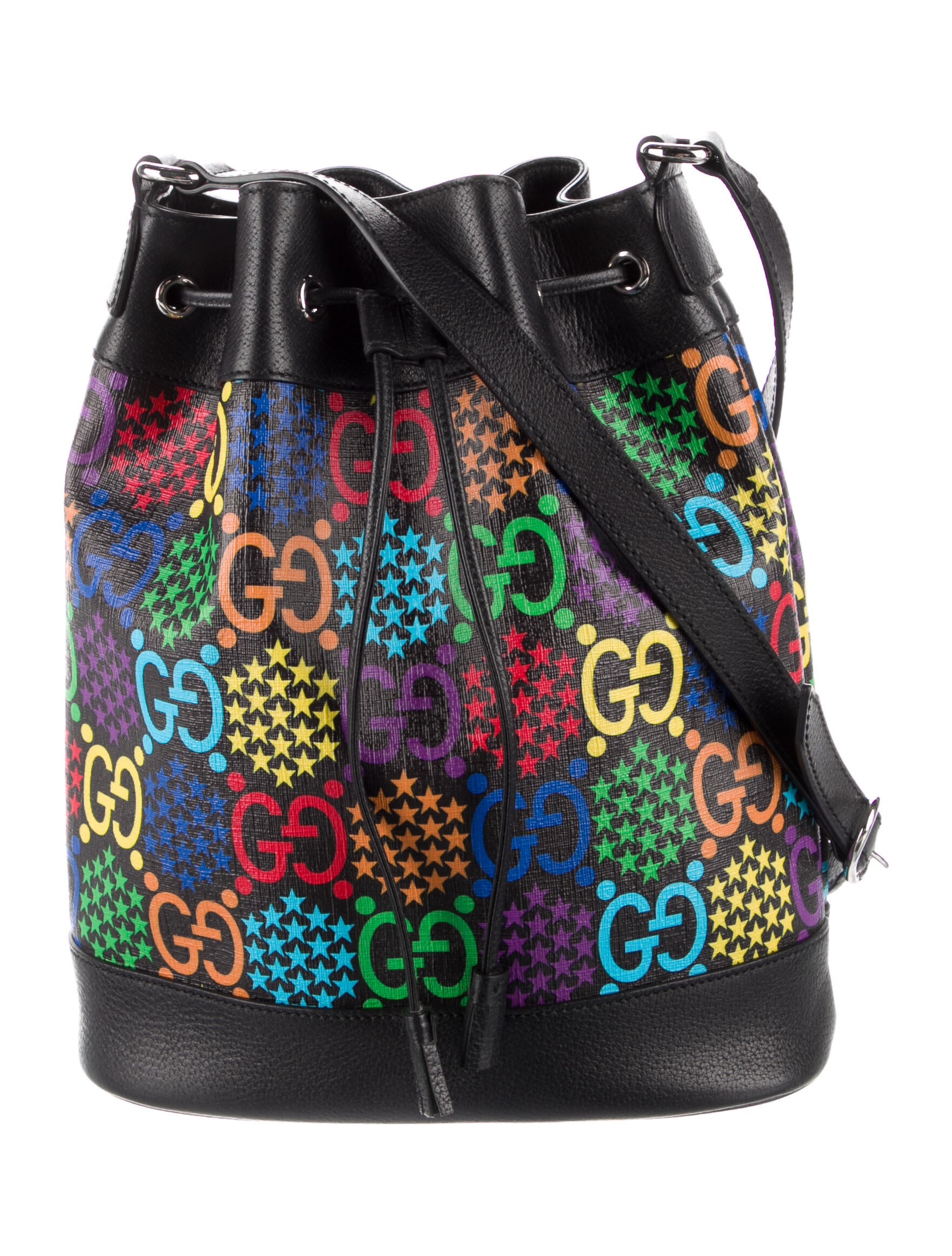 Gucci GG Psychedelic Bucket Bag - Black Bucket Bags, Handbags ...