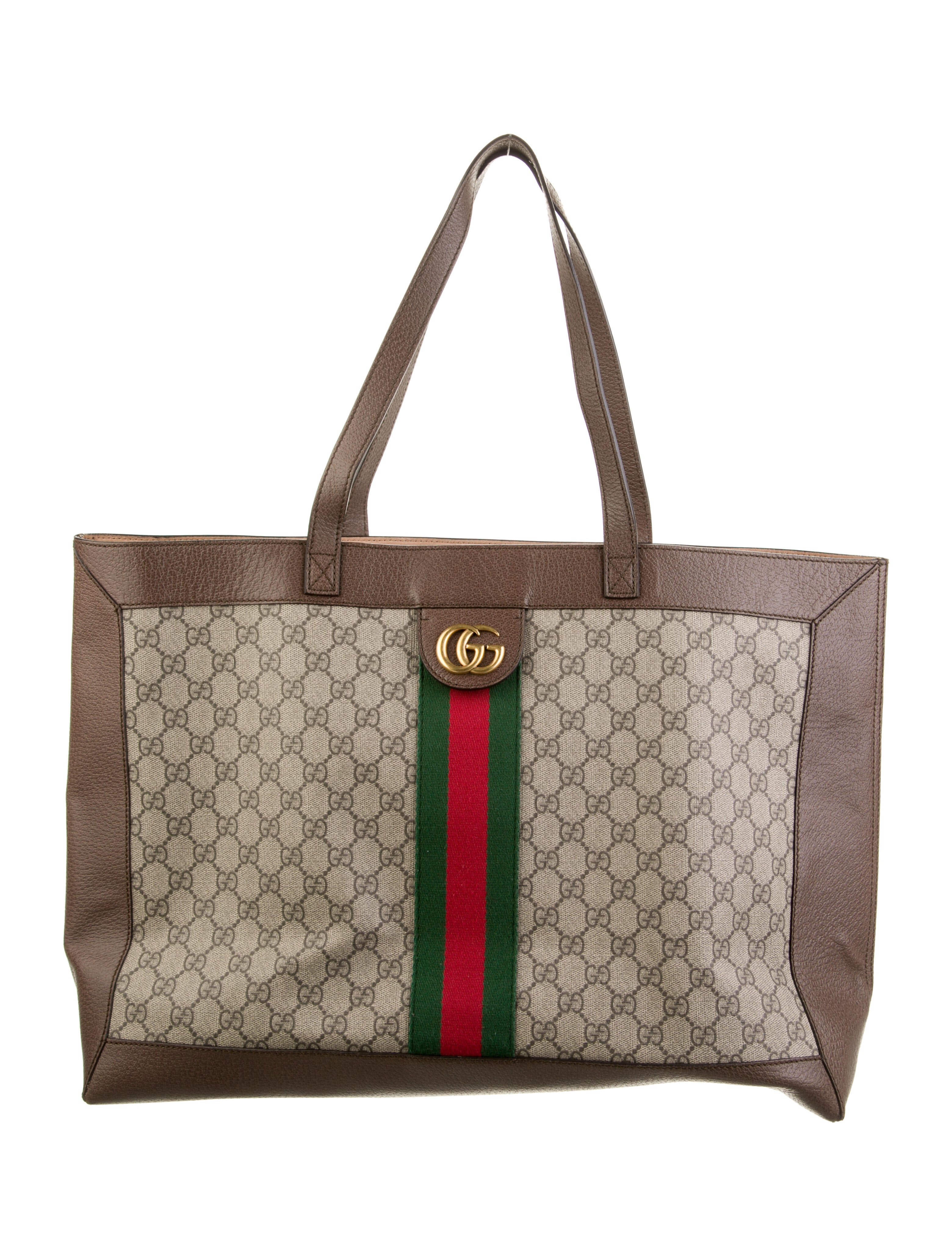 Gucci Bamboo Leather Daily Tote - Neutrals Totes, Handbags - GUC139759 ...