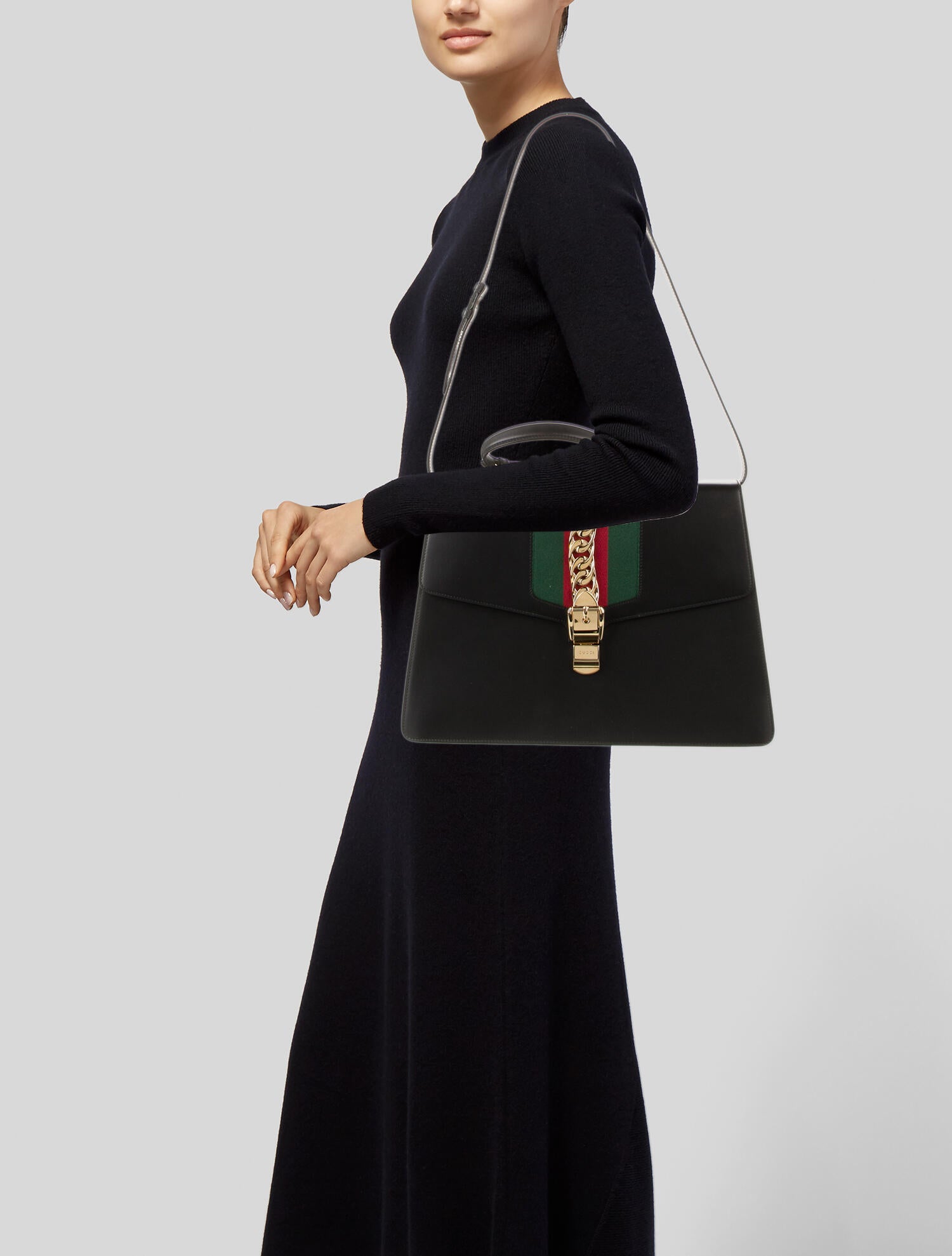 Gucci Maxi Sylvie Top Handle Bag - Handle Bags, Handbags | The RealReal