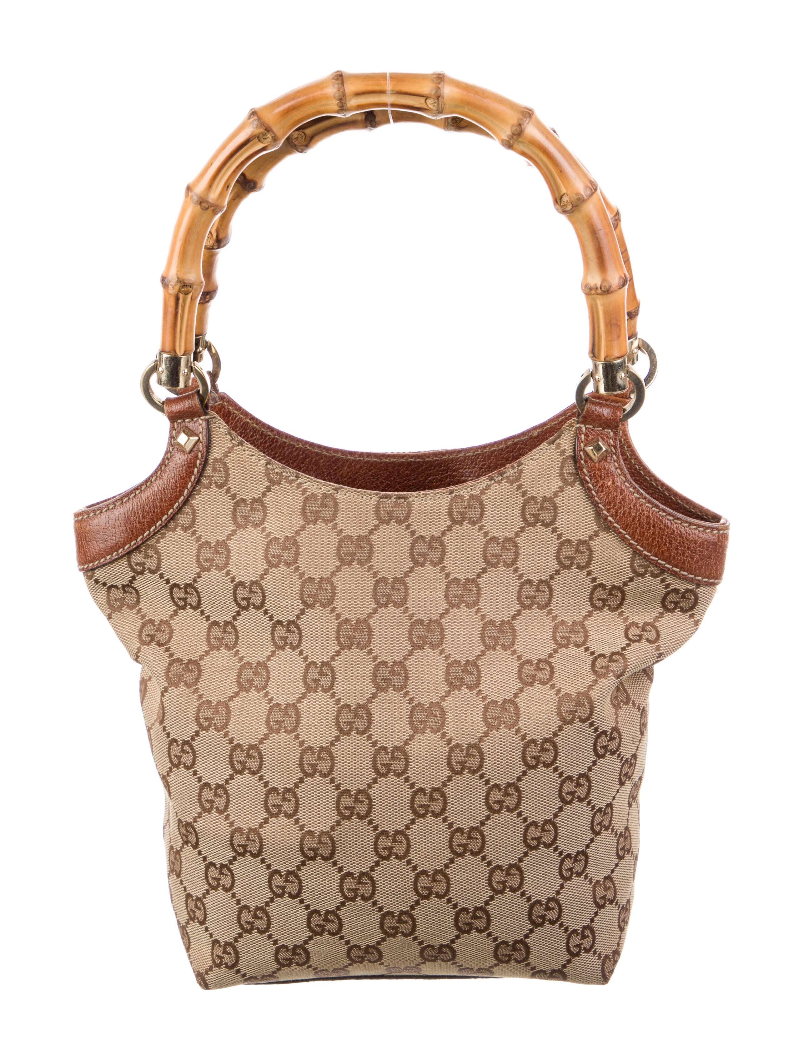 Gucci Vintage Bamboo Top Handle Bag - Neutrals Handle Bags, Handbags ...