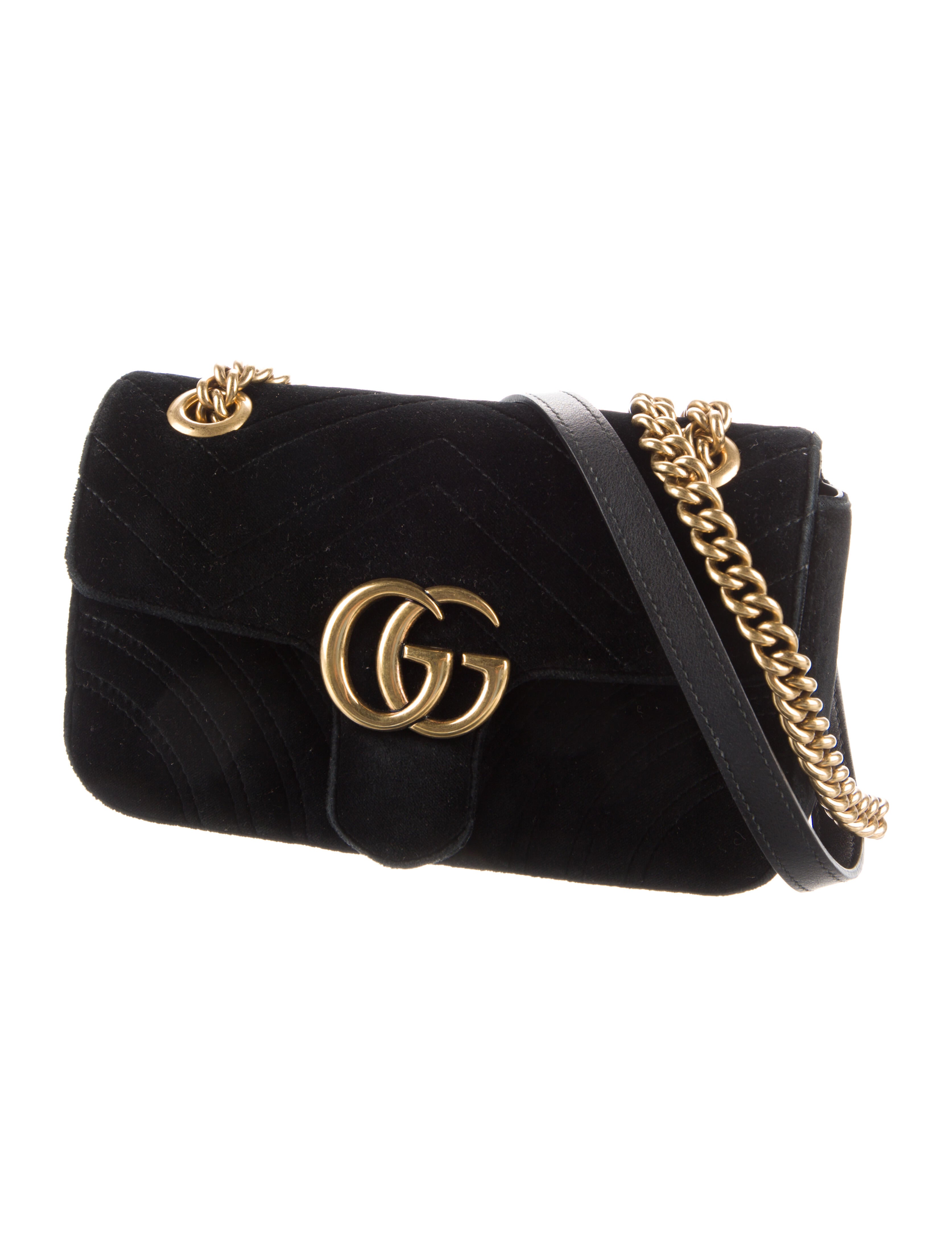 Gucci Vintage Leather Shoulder Bag - Black Shoulder Bags, Handbags ...