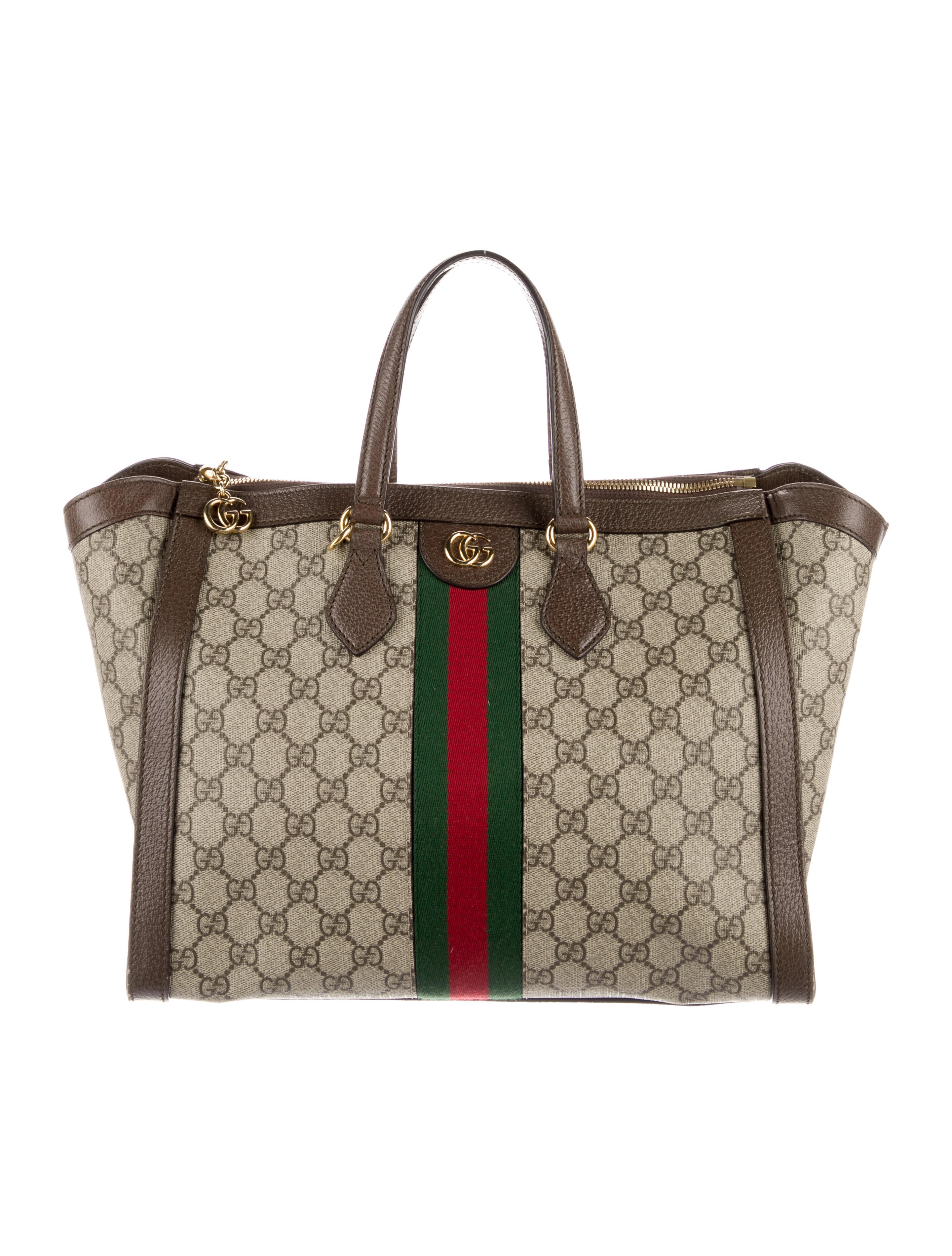 Gucci GG Supreme Small Padlock Shoulder Bag - Brown Totes, Handbags ...
