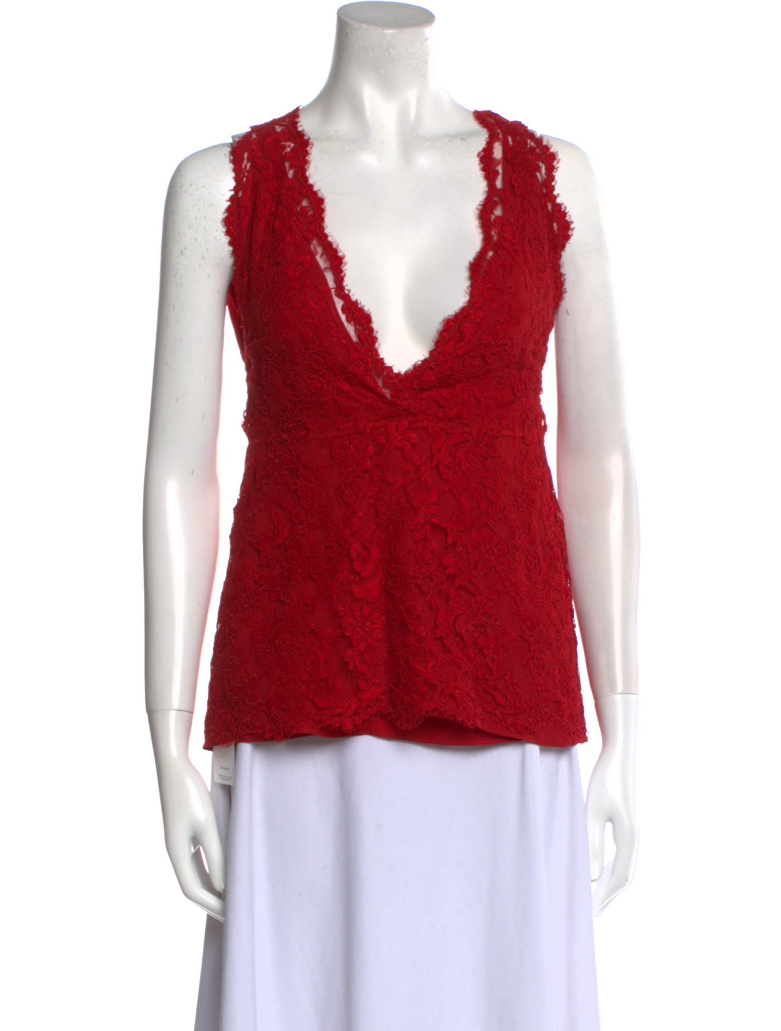 Gucci 2020 Plunge Neckline Top - Red Tops, Clothing - GUC1237652 | The ...