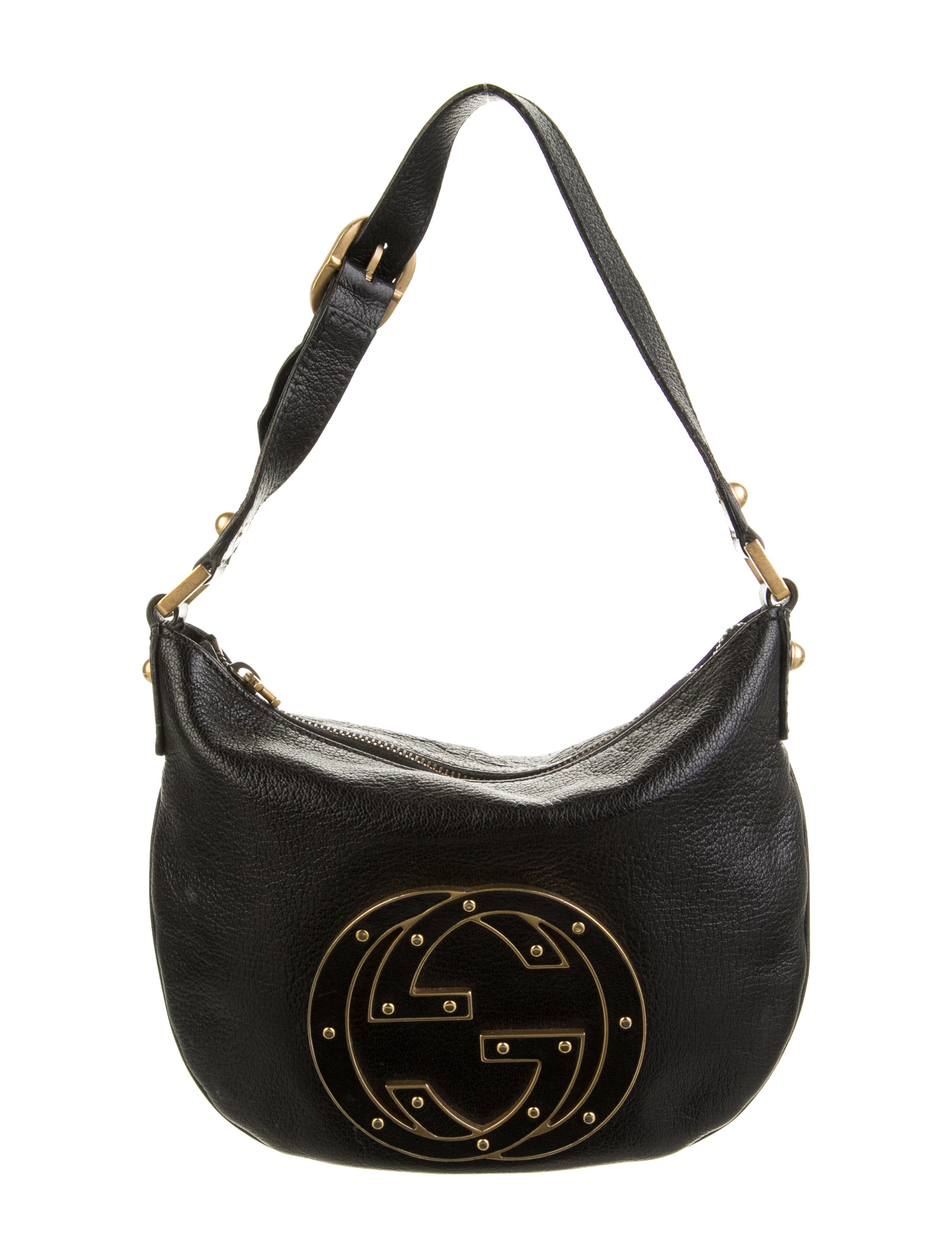Gucci Jackie Soft Leather Hobo - Black Hobos, Handbags - GUC115429 ...