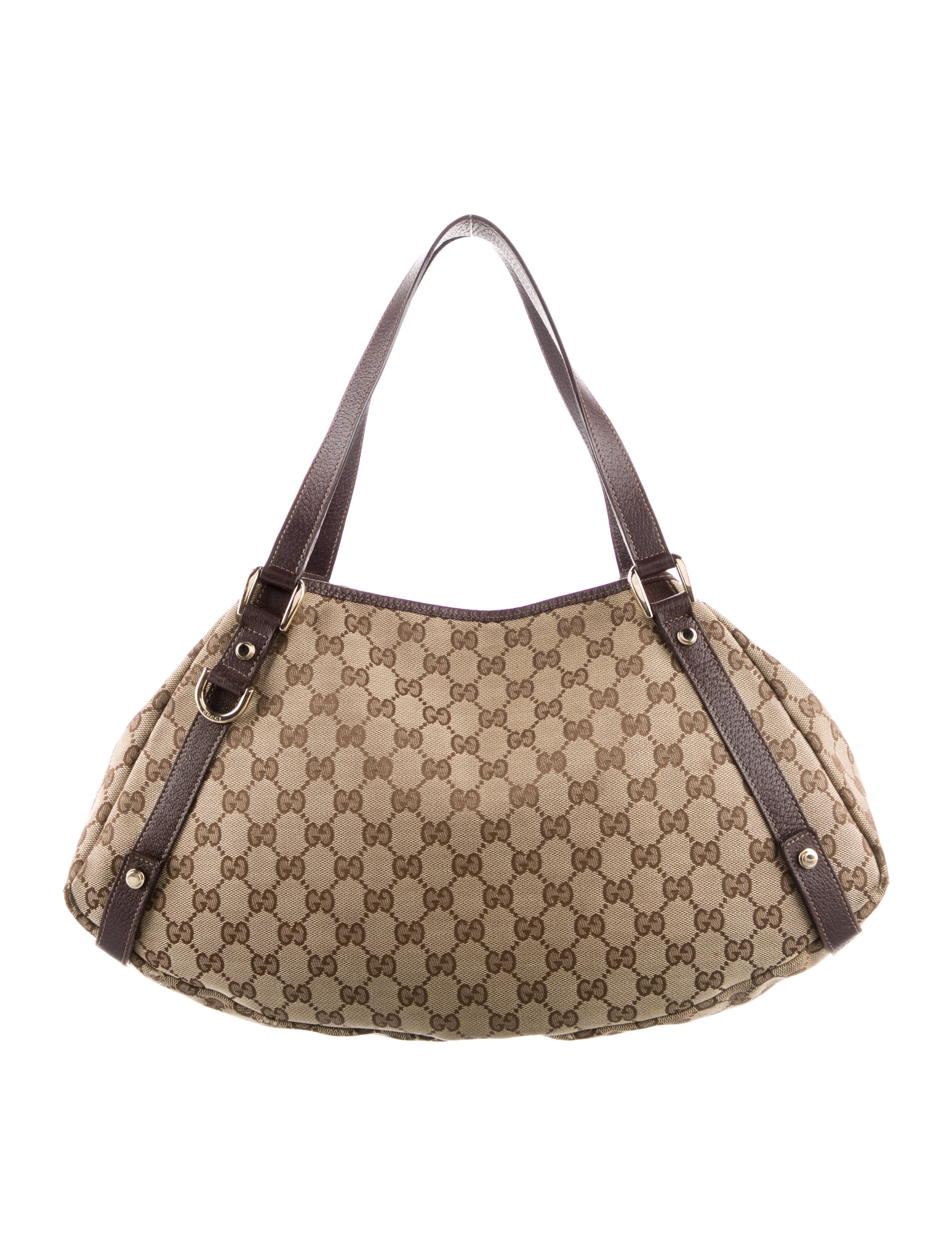Gucci Leather Shoulder Bag - Brown Shoulder Bags, Handbags - GUC1039346 ...