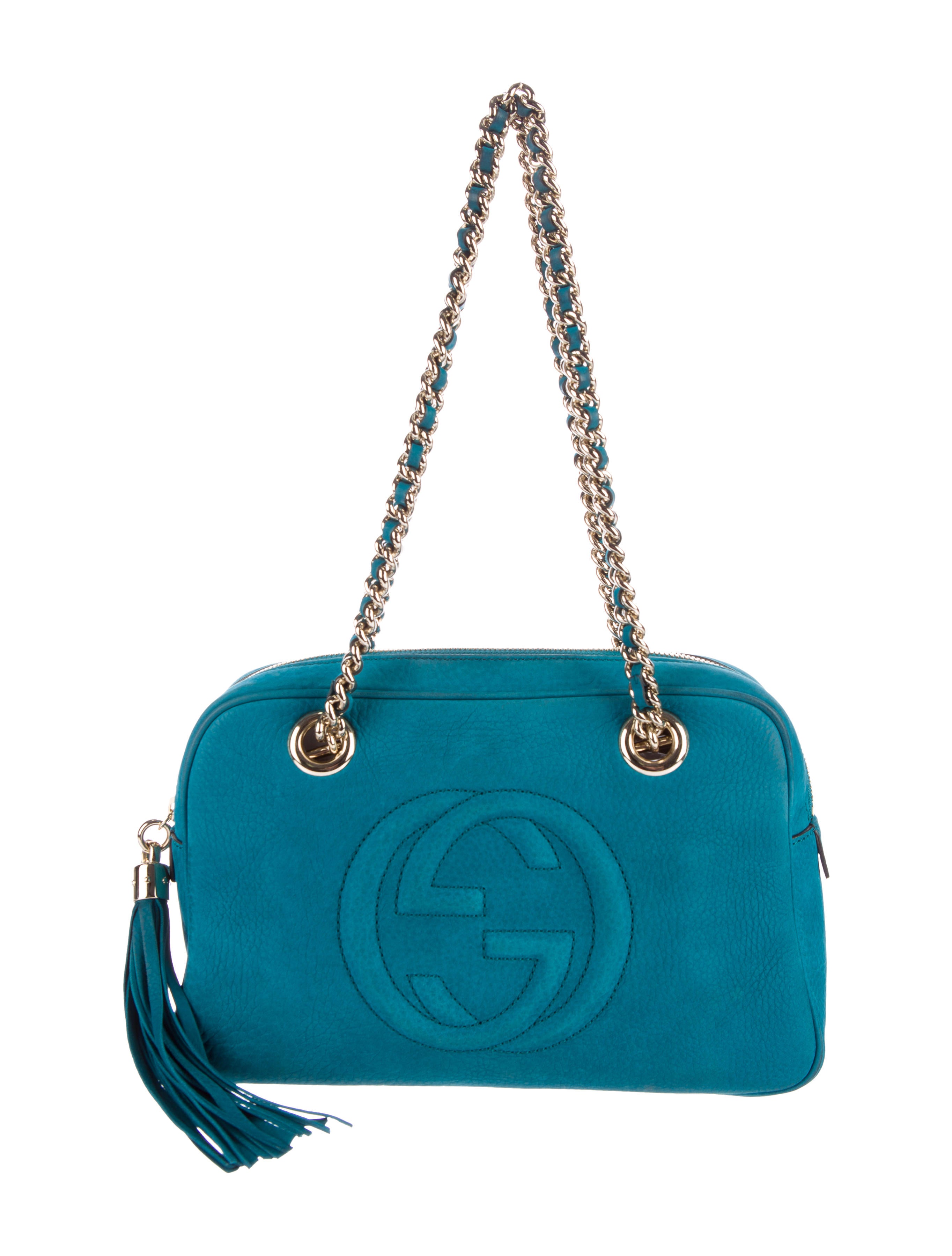 Gucci Medium Soho Chain Shoulder Bag - Blue Shoulder Bags, Handbags ...