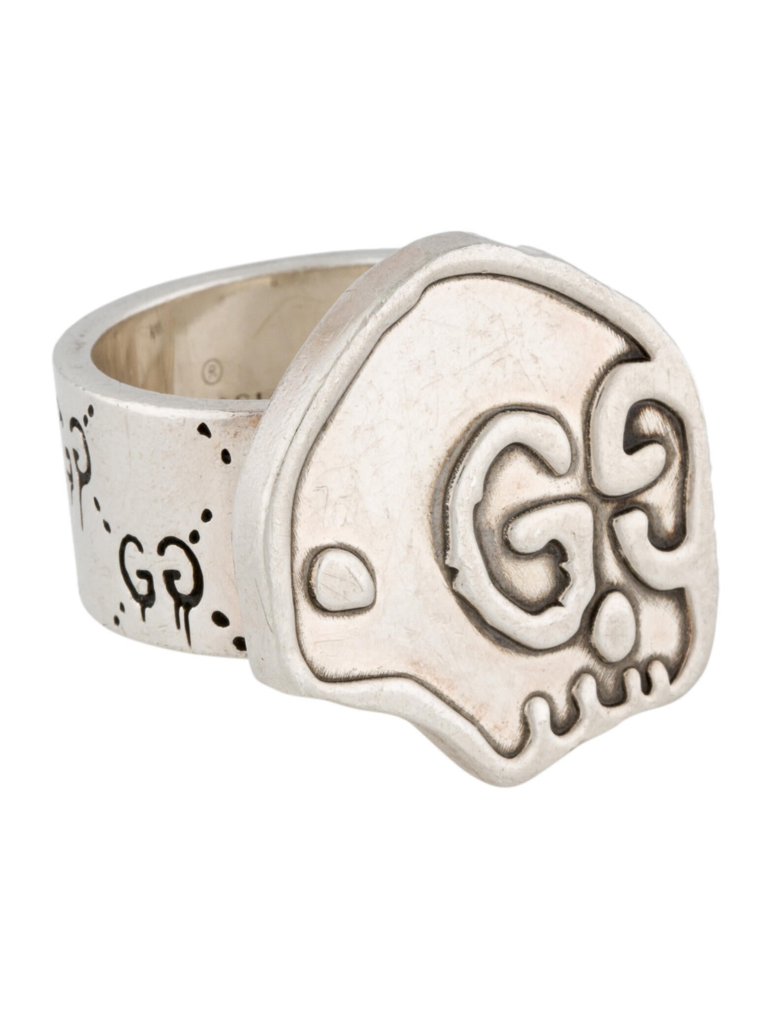 Gucci Ghost Skull Cocktail Ring - Sterling Silver Cocktail Ring, Rings ...