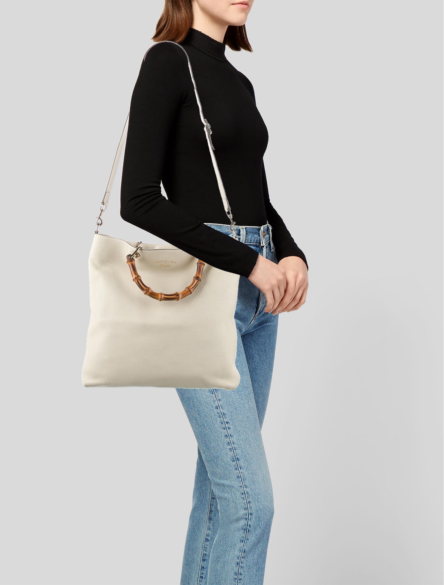 Gucci Bamboo Shopper Tote - Neutrals Totes, Handbags - GUC1247544 | The ...