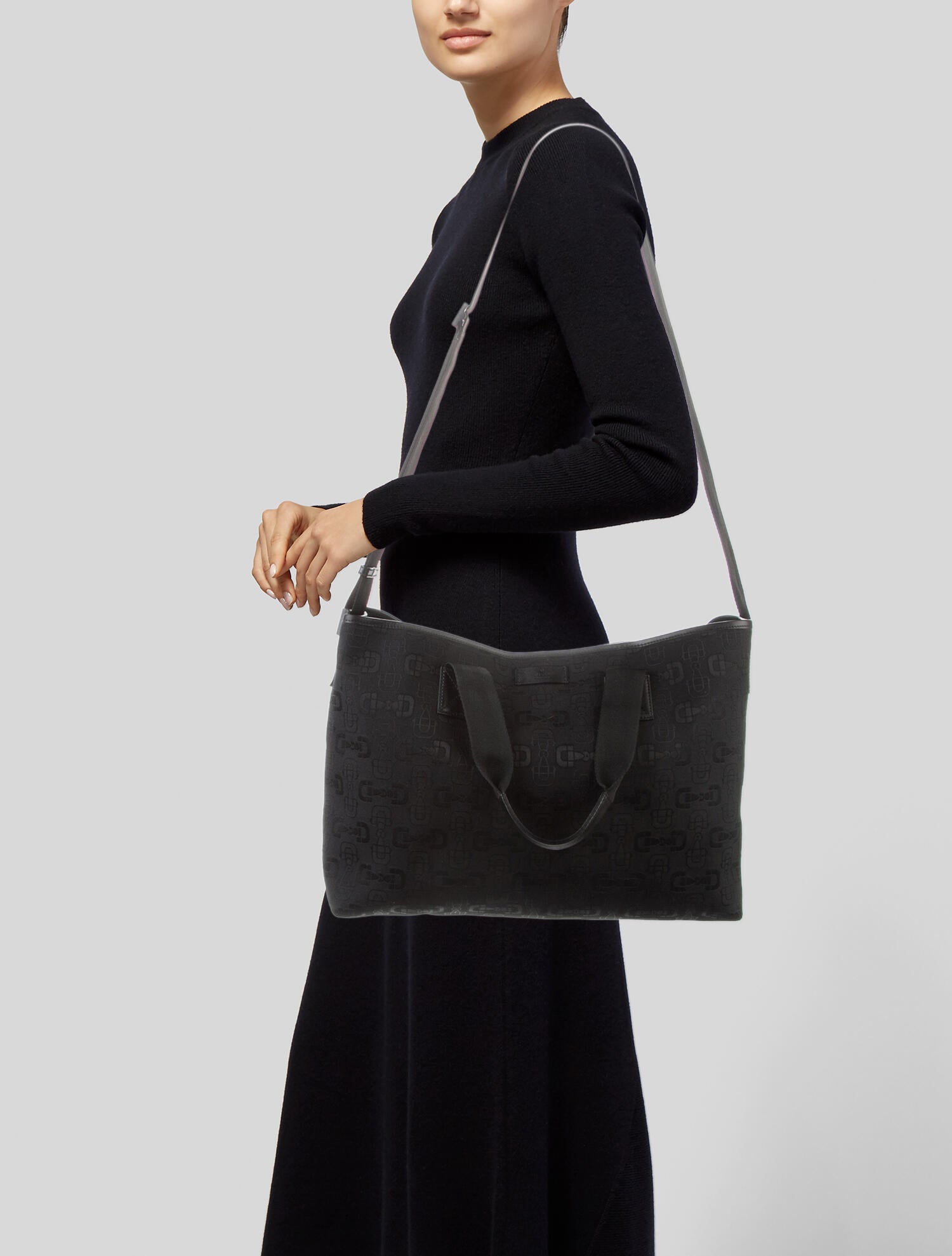 Gucci Canvas Horsebit Print Convertible Travel Tote - Totes, Handbags ...