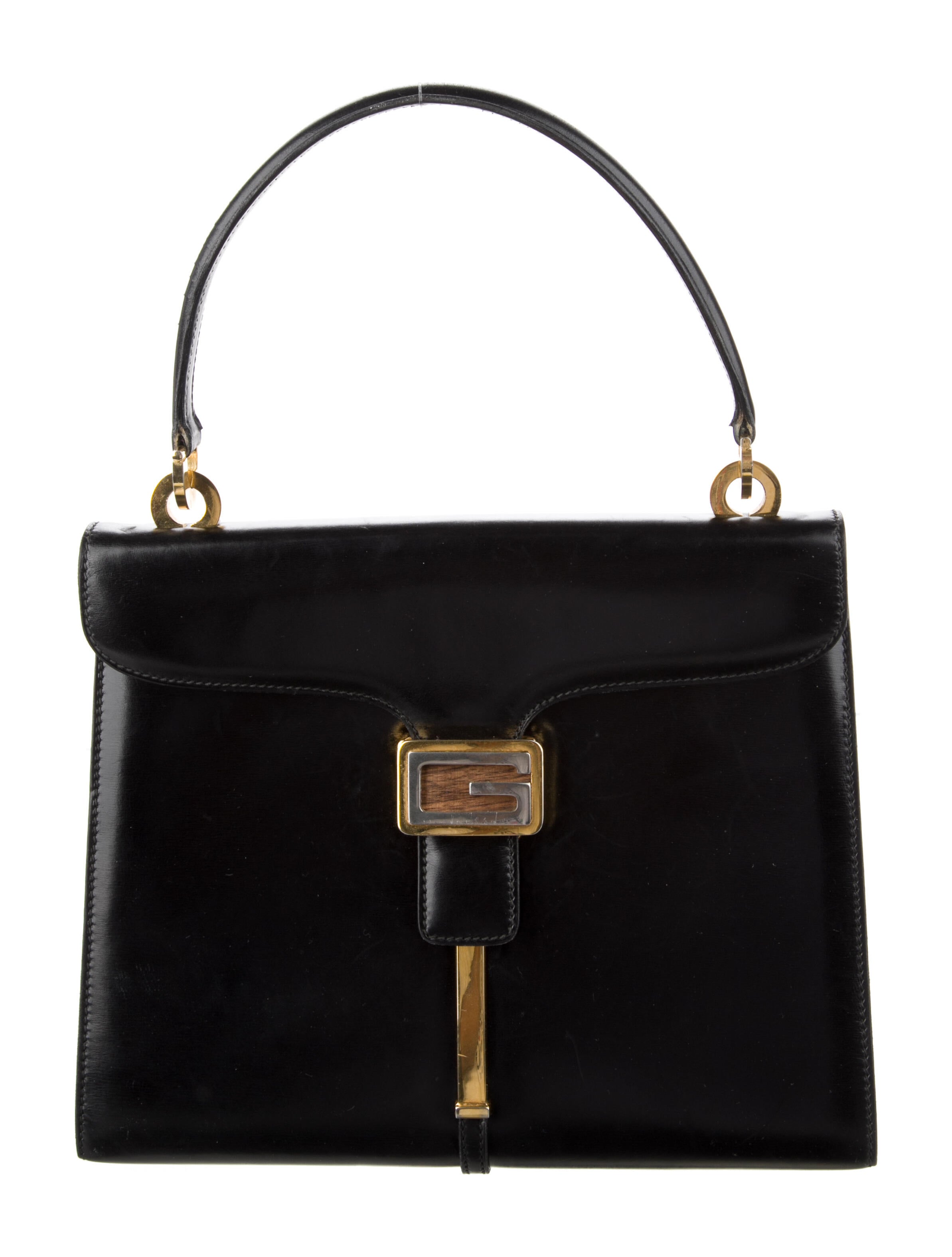 Gucci Leather Shoulder Bag - Black Handle Bags, Handbags - GUC1270033 ...