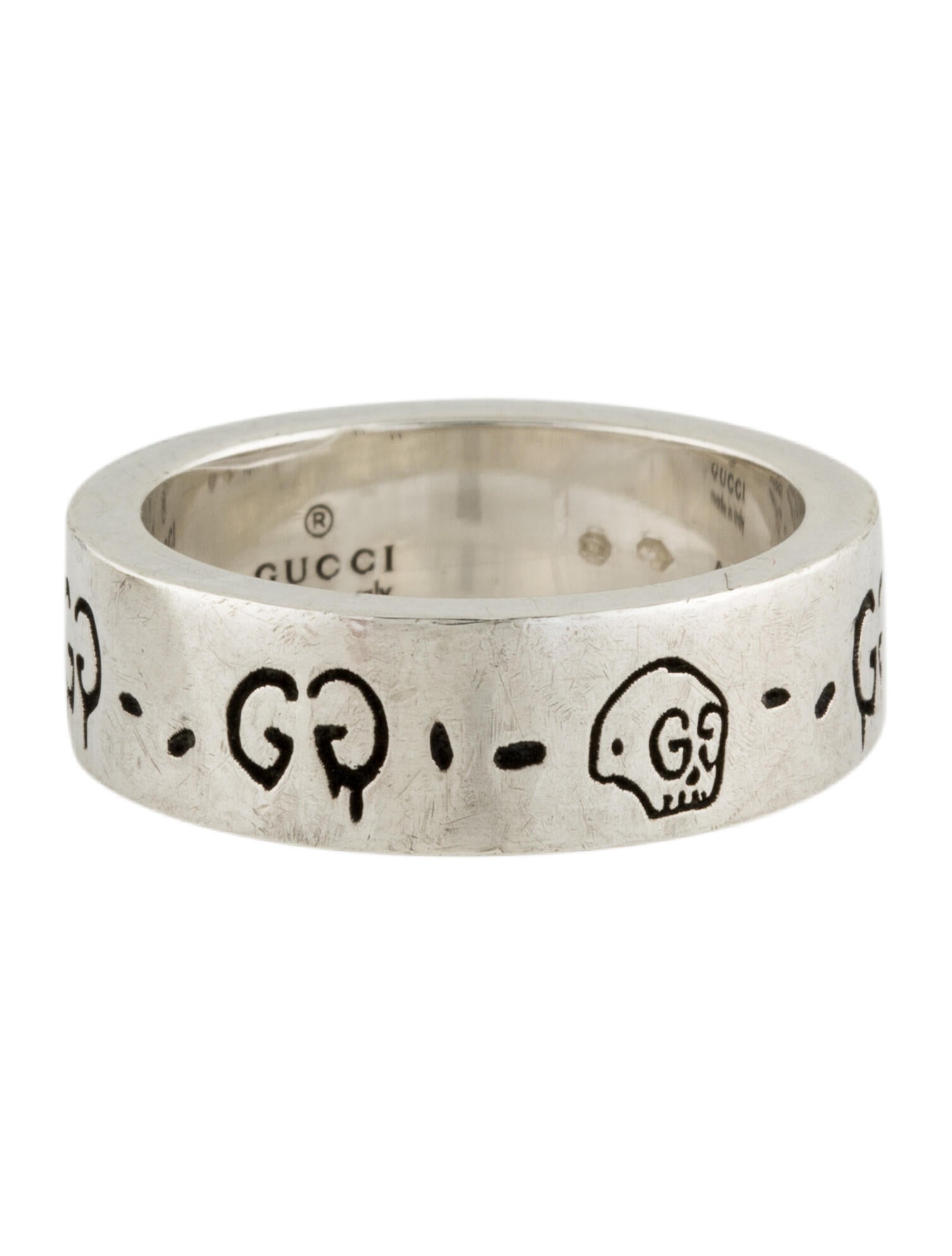 Gucci Ghost Ring - Sterling Silver Band, Rings - GUC1271973 | The RealReal