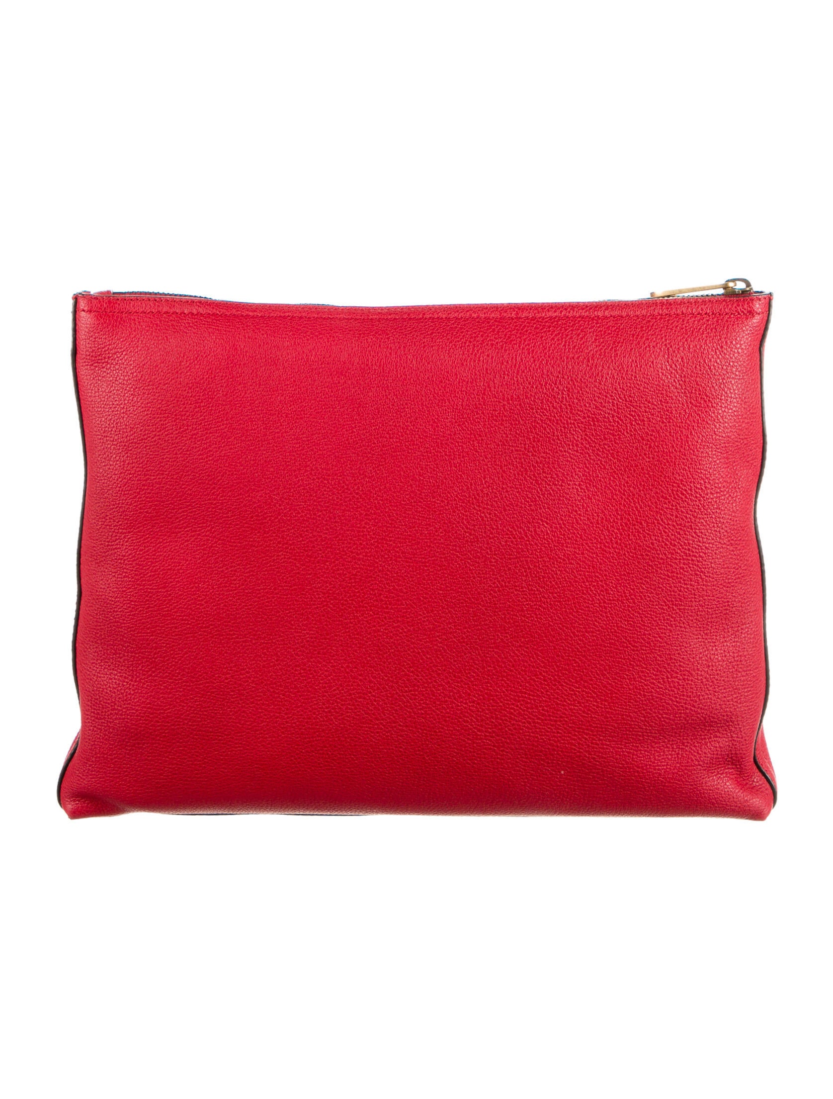 Gucci Medium Logo Portfolio Zip Pouch - Red Clutches, Handbags ...